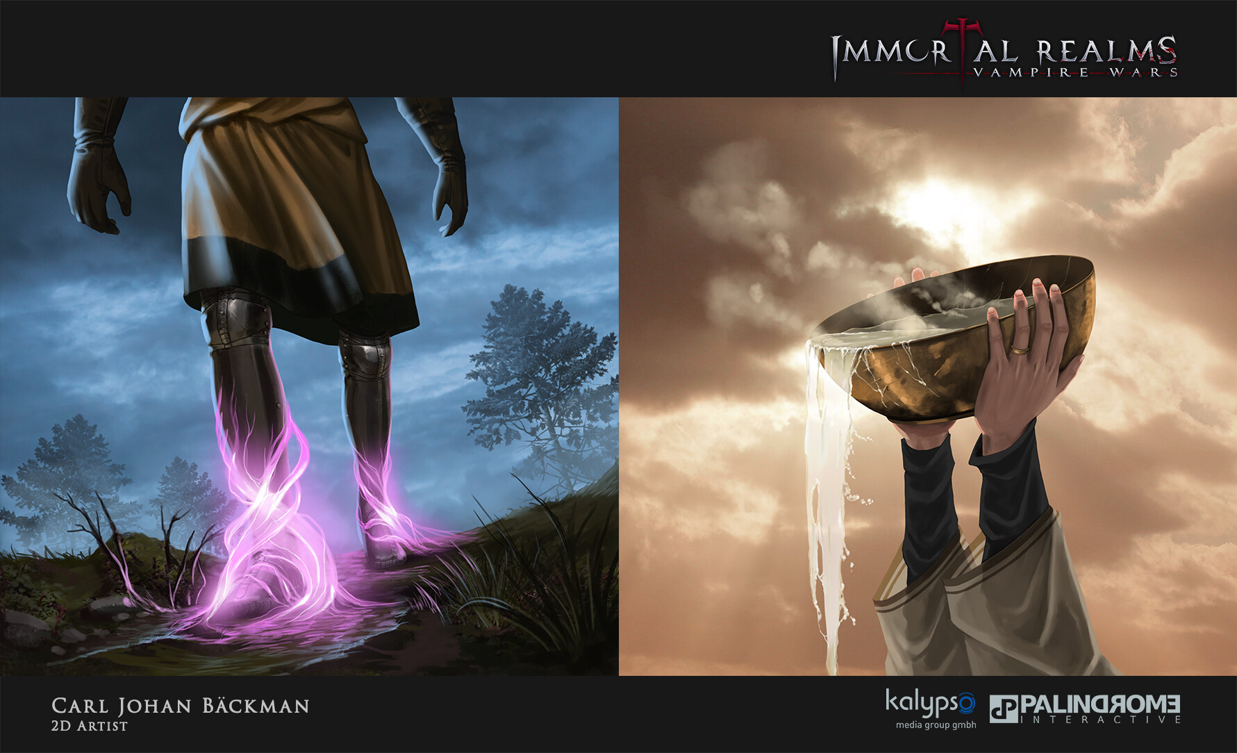 Carl Johan Bäckman - Immortal Realms: Vampire Wars Card Illustrations