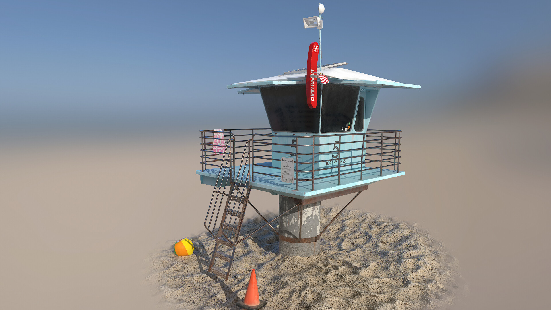 ArtStation - Lifeguard Tower