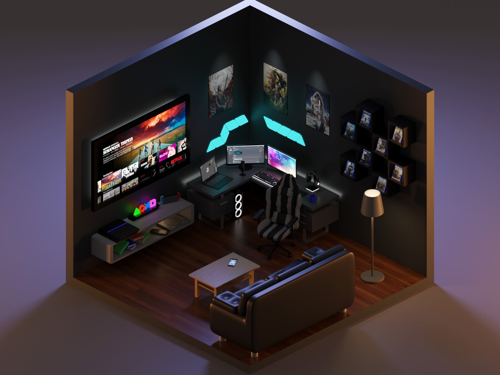 ArtStation - Gamer Room