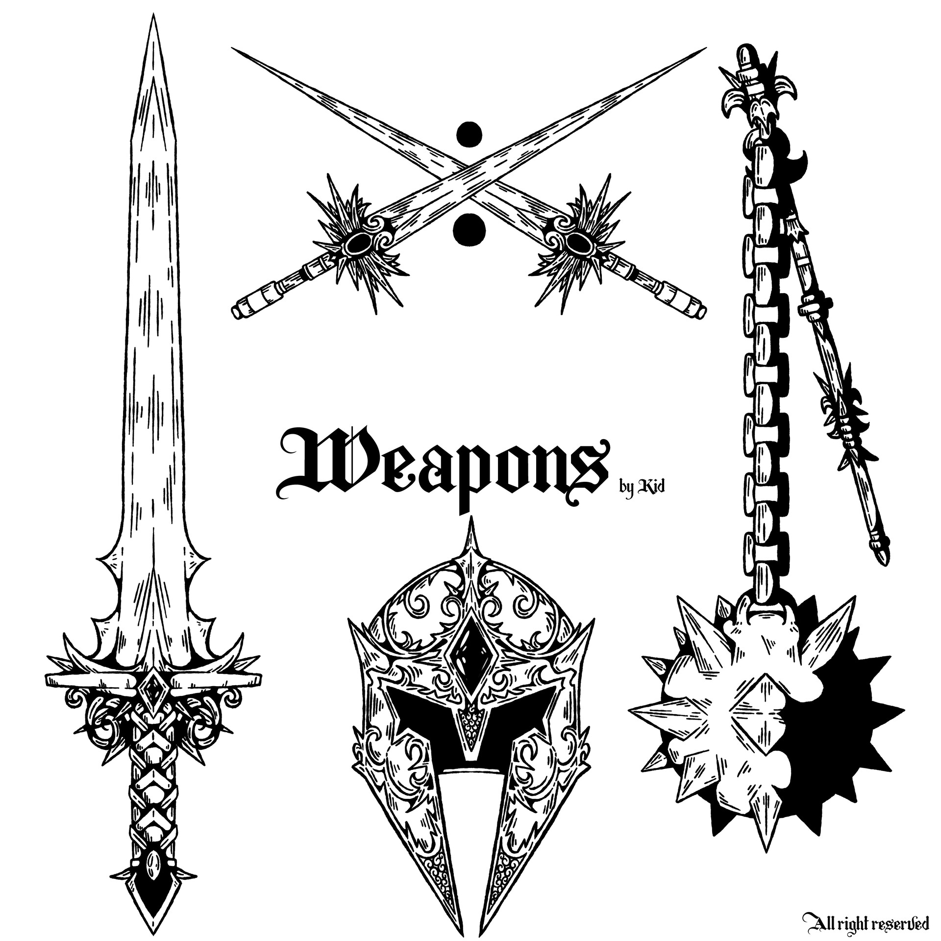 ArtStation - [FLASH] Weapons