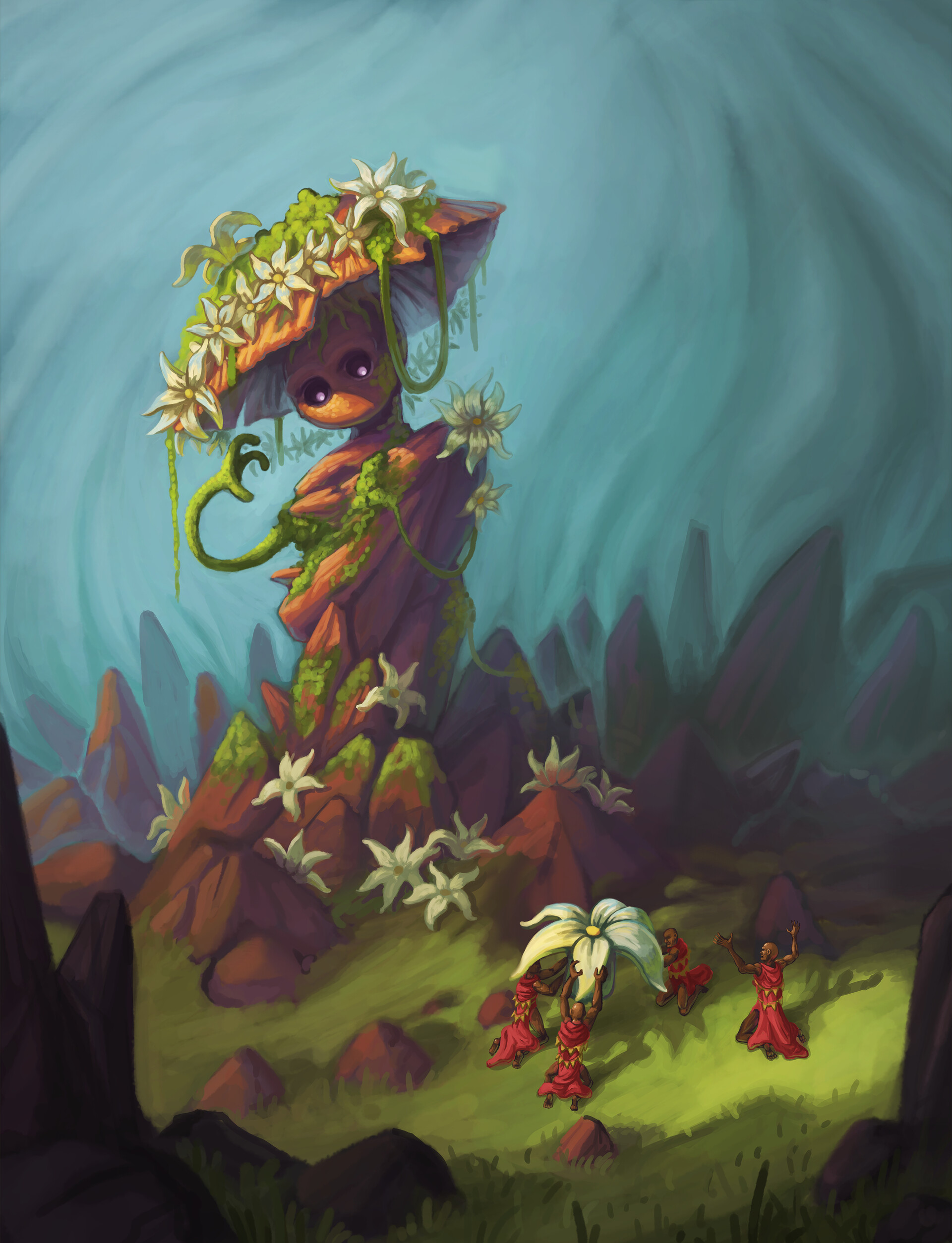 ArtStation - An offering to a lonely god