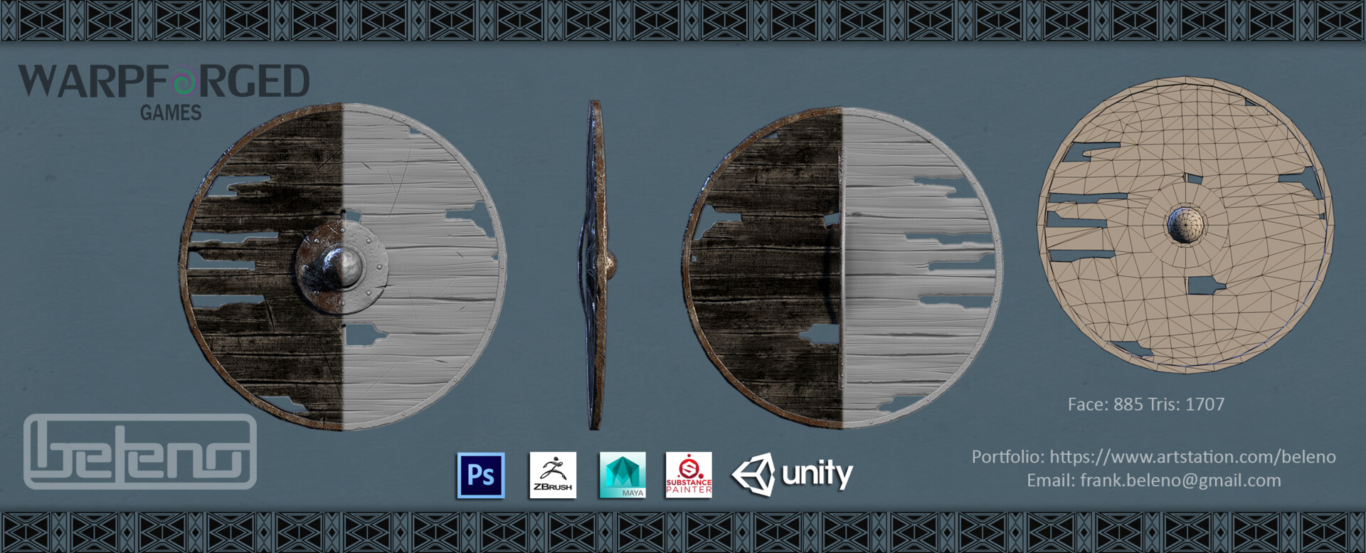 ArtStation - Dark Souls Shield