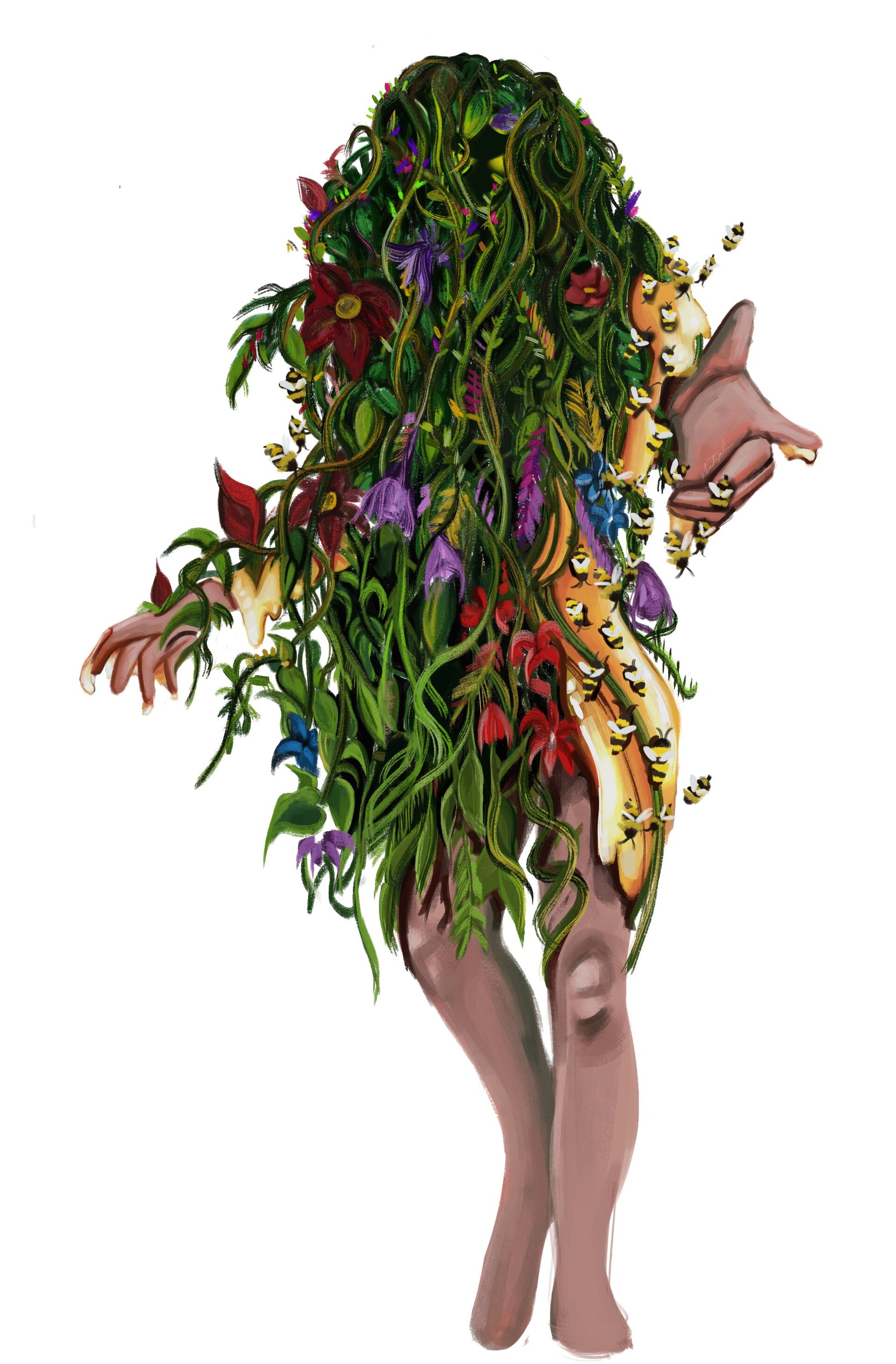 ArtStation - Genderless Deity, commission piece, 2020.