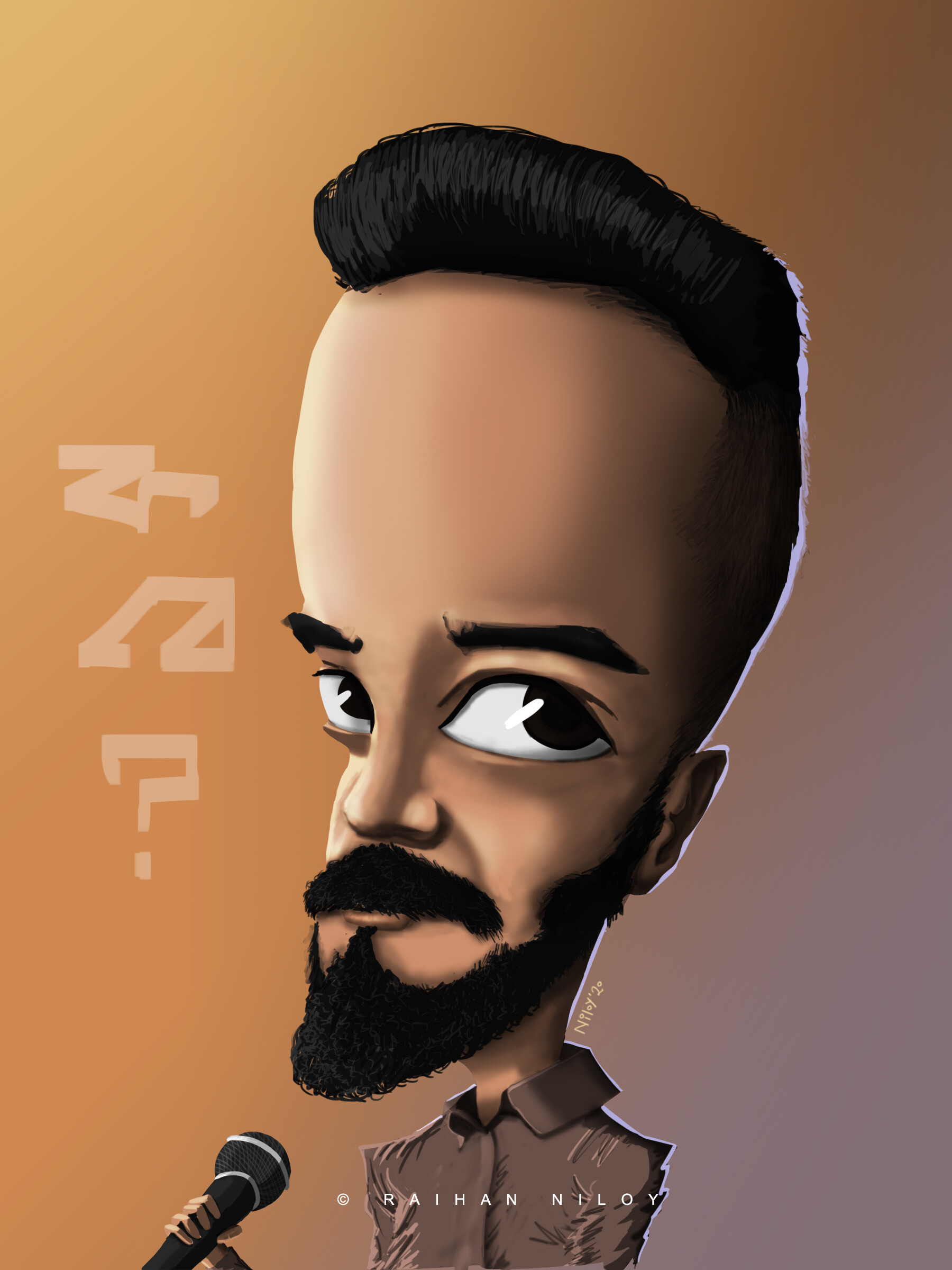 ArtStation - Caricature of Md. Zohad Reza Chowdhury