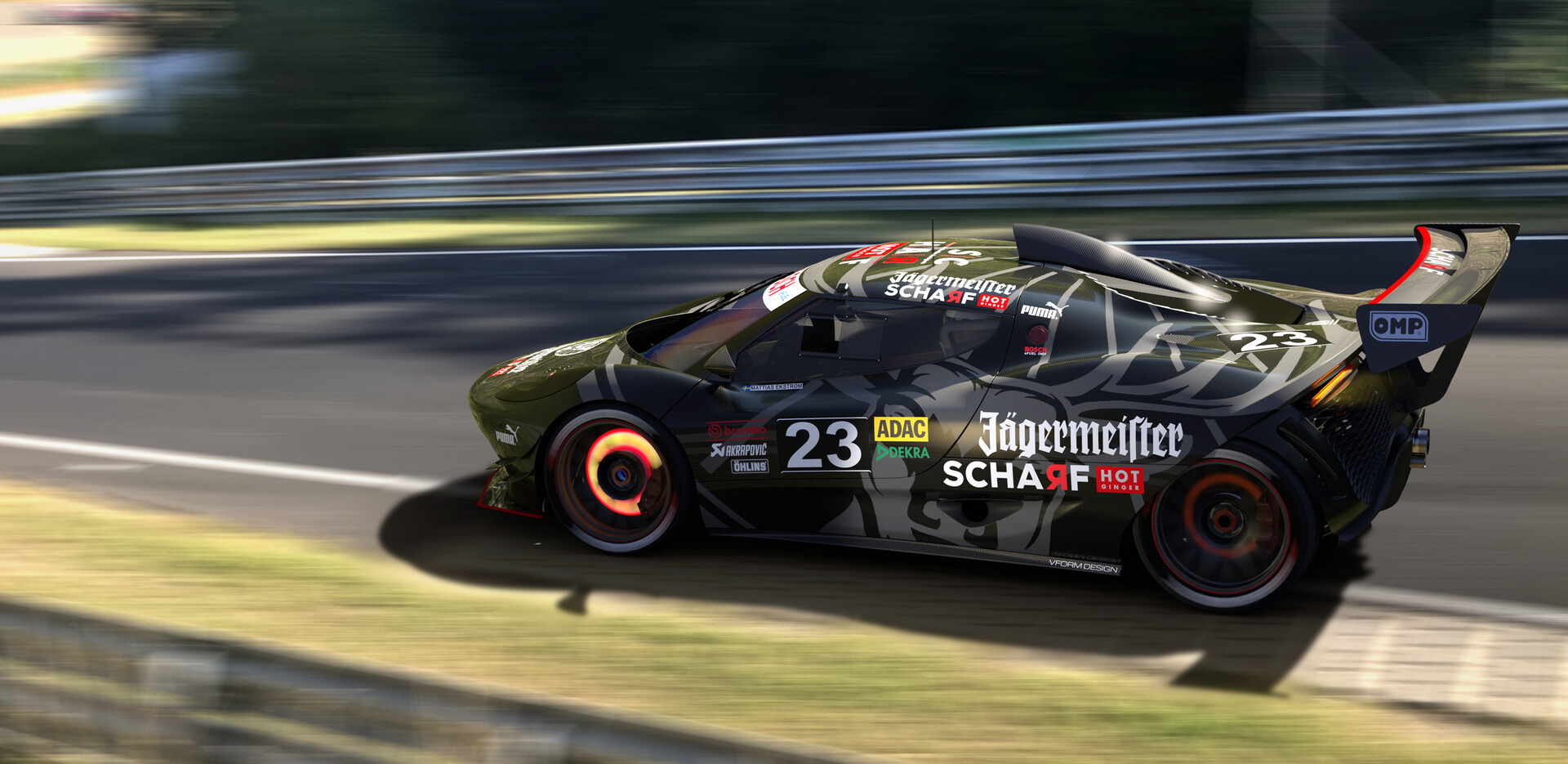 Mattias Vesterlund - VForm Design Rotary-electric Race Car Concept