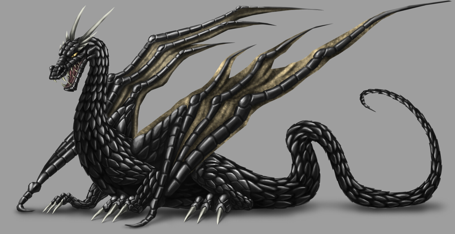 ArtStation - Black dragon