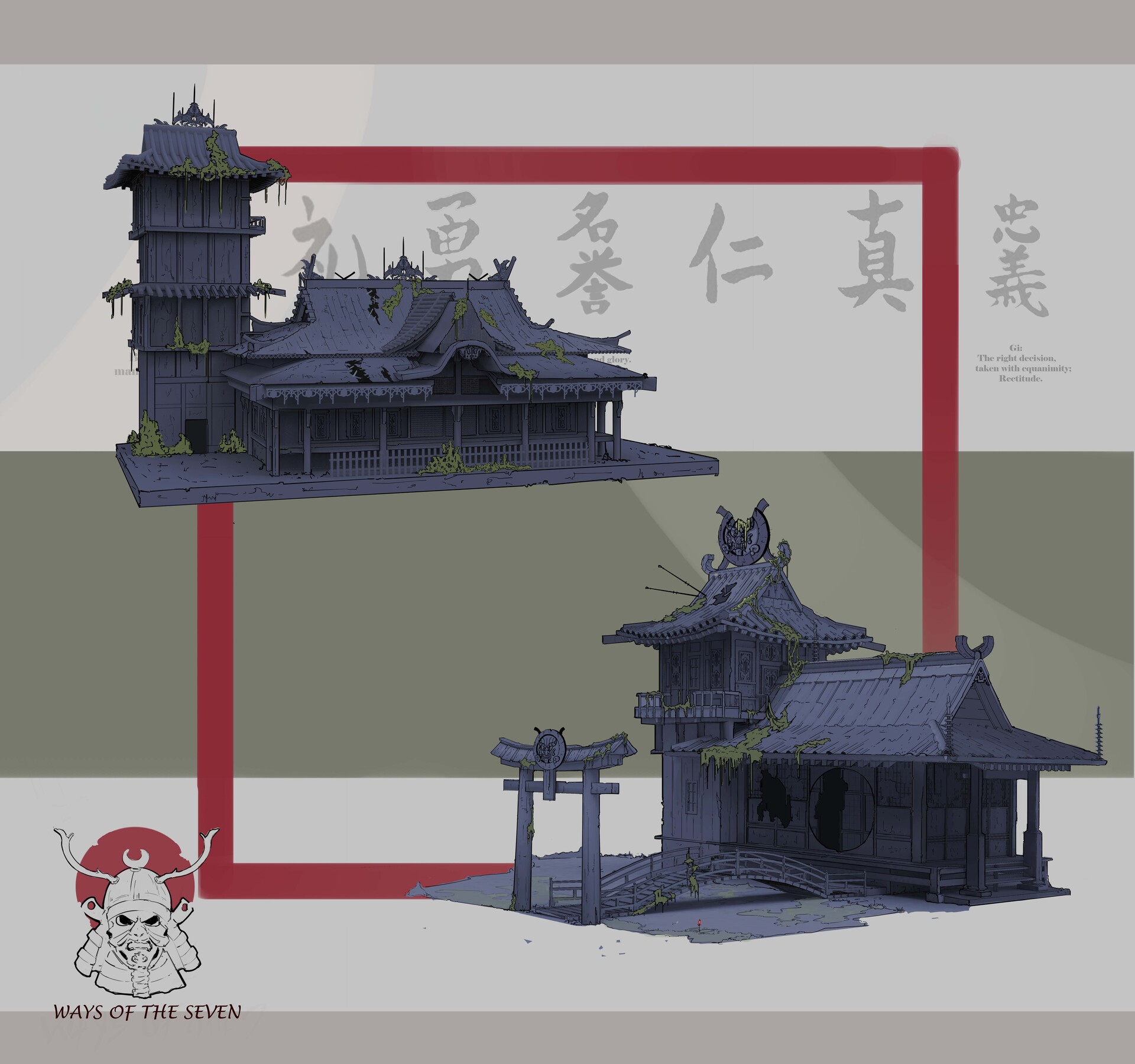 ArtStation - Medieval Japanese Architecture