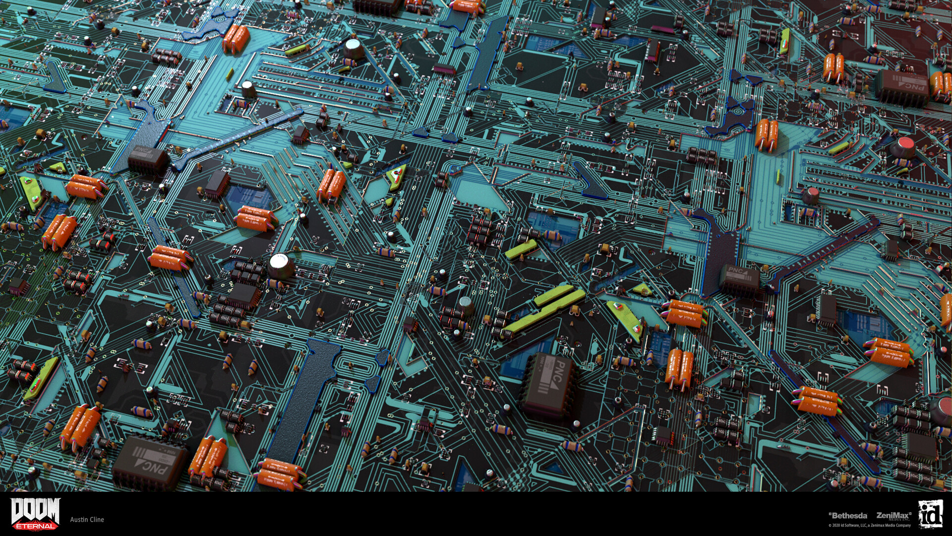 Austin Cline - Doom Eternal Circuit boards