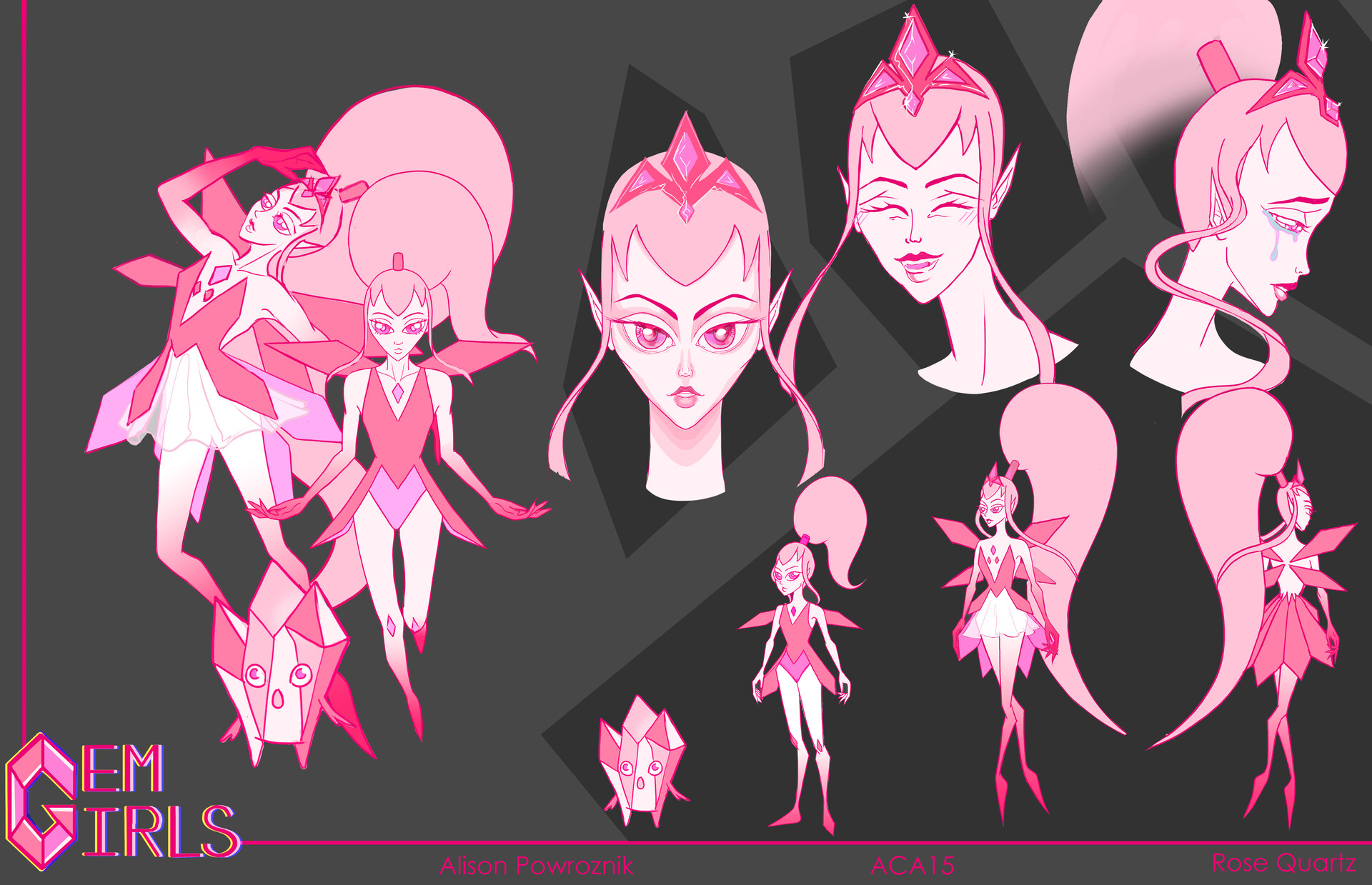 ArtStation - Gem Girls - Rose Quartz