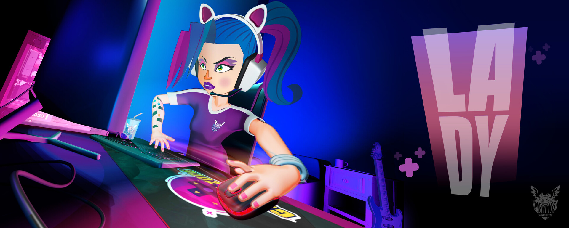 ArtStation - Gamer girl