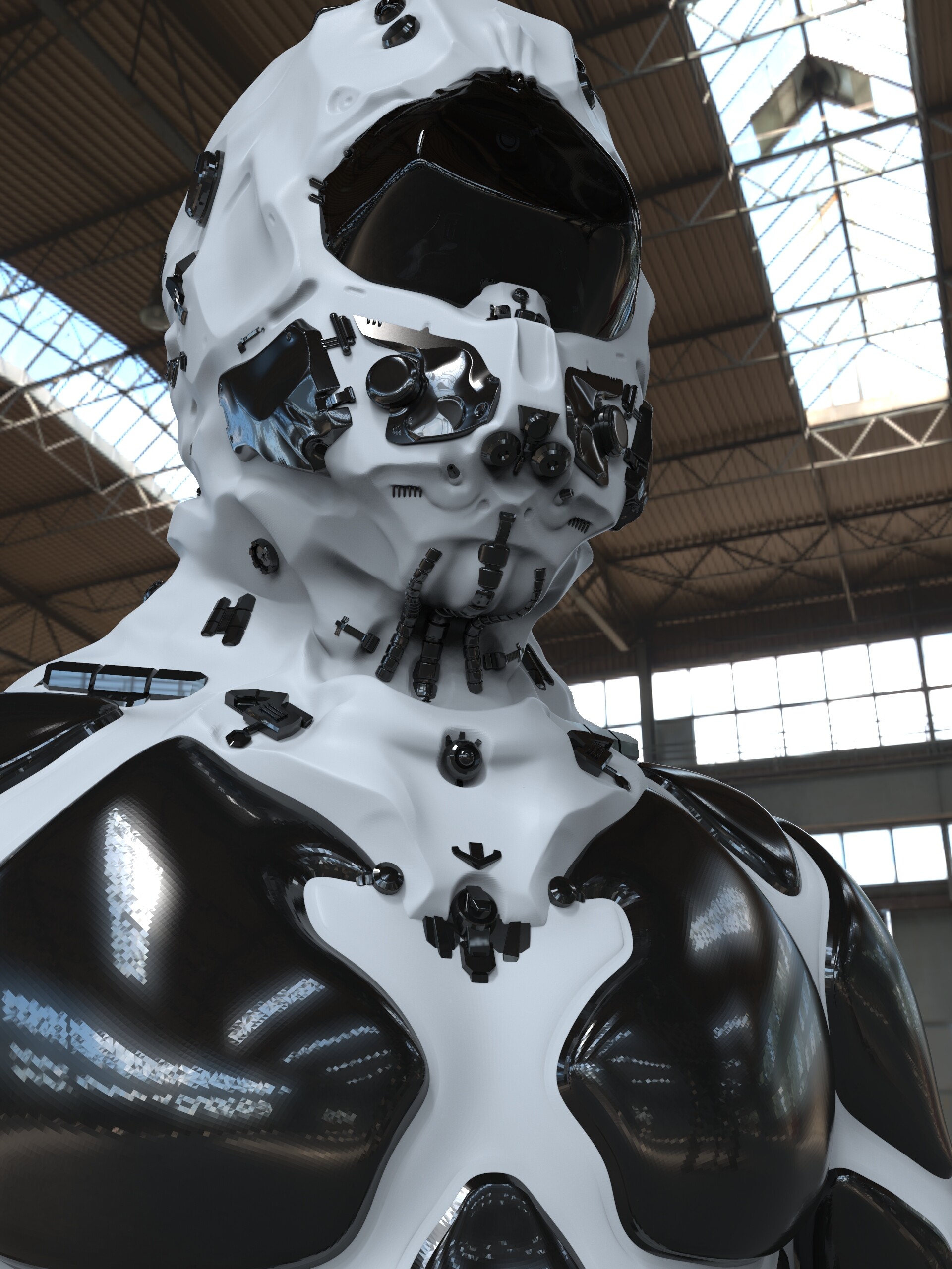 ArtStation - Humanoid robotic armor