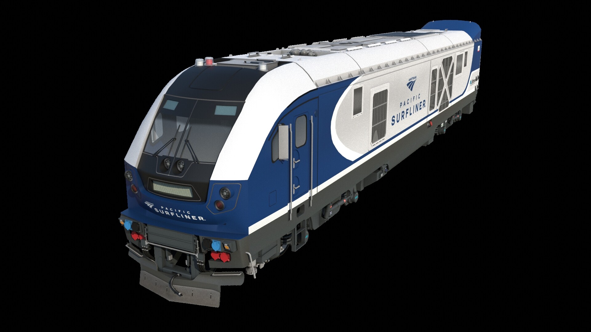 ArtStation - Amtrak Pacific Surfliner SC44 Charger WIP