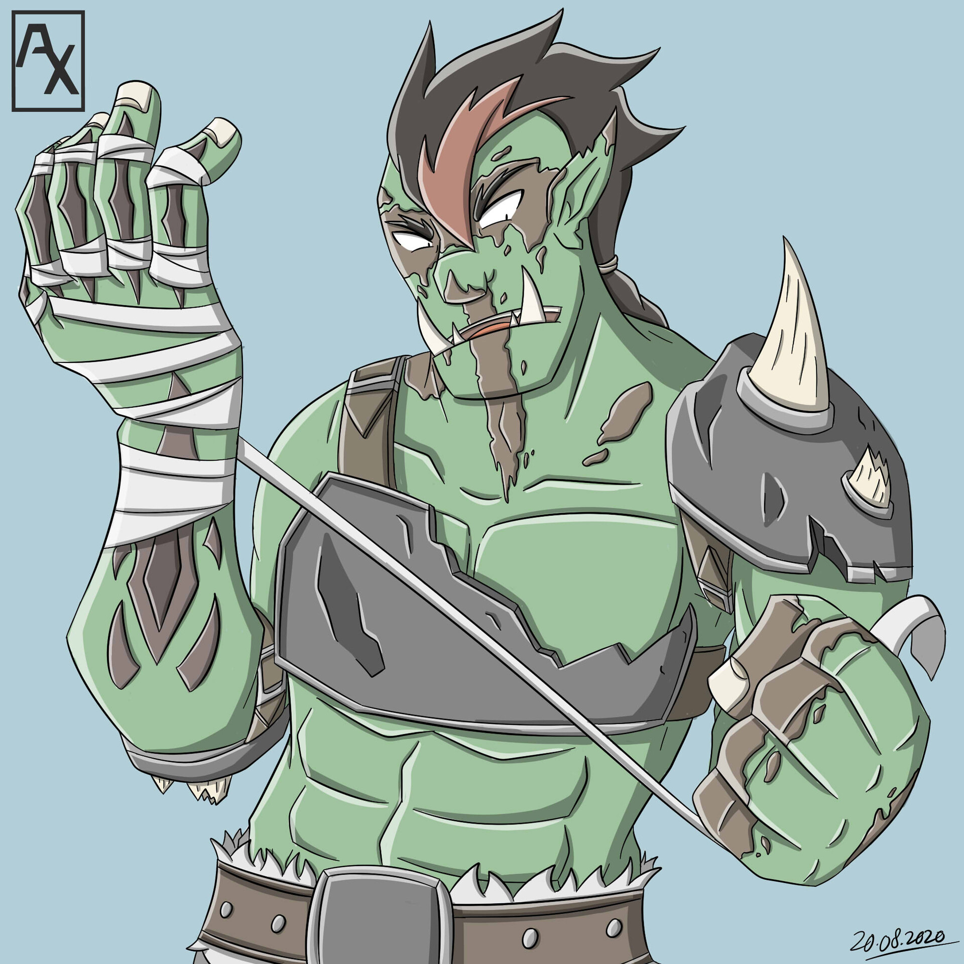 ArtStation - Battle Damaged Orc