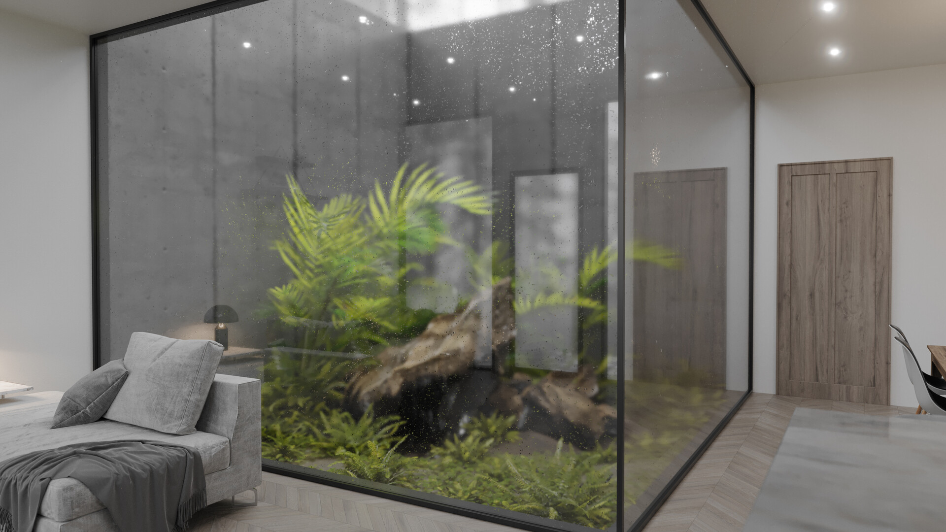 ArtStation - Atrium Living Room Archviz