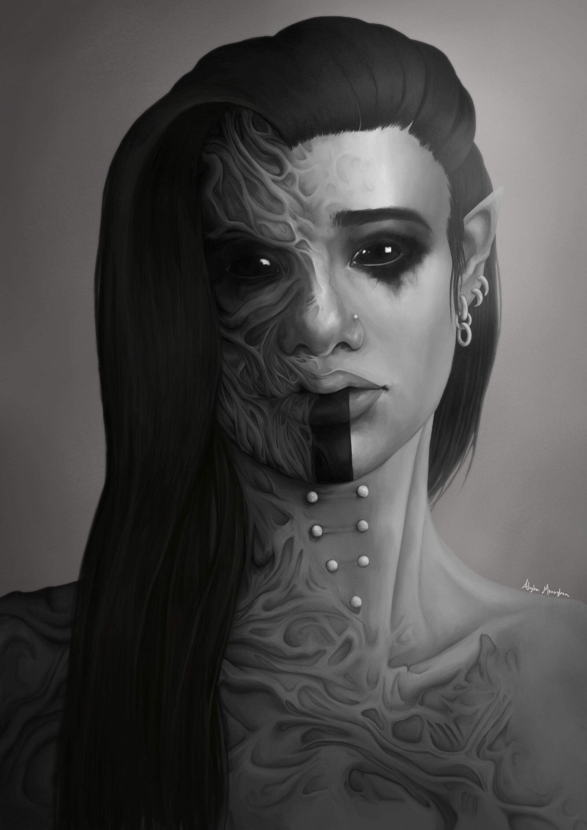 ArtStation - Cass the burned women