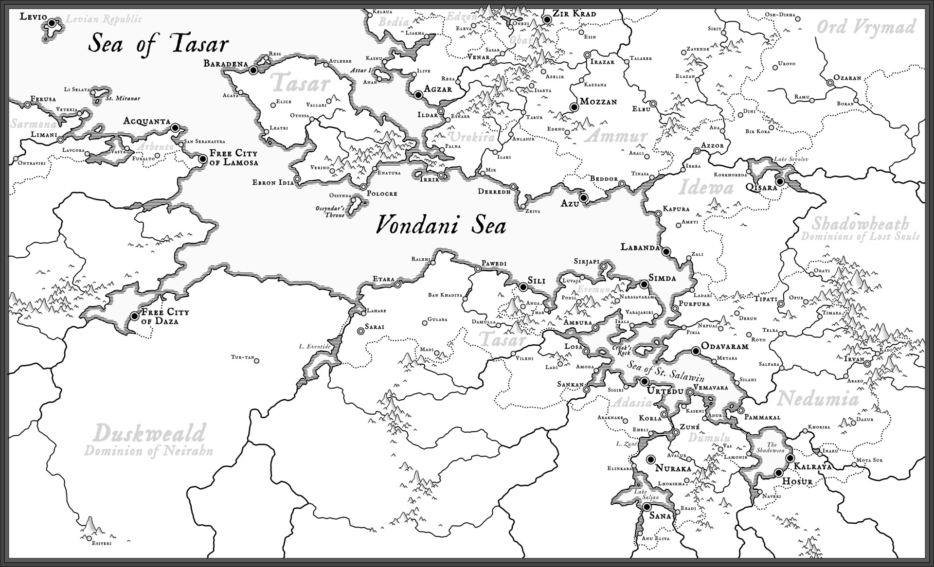 ArtStation - Map of the Vondani Sea