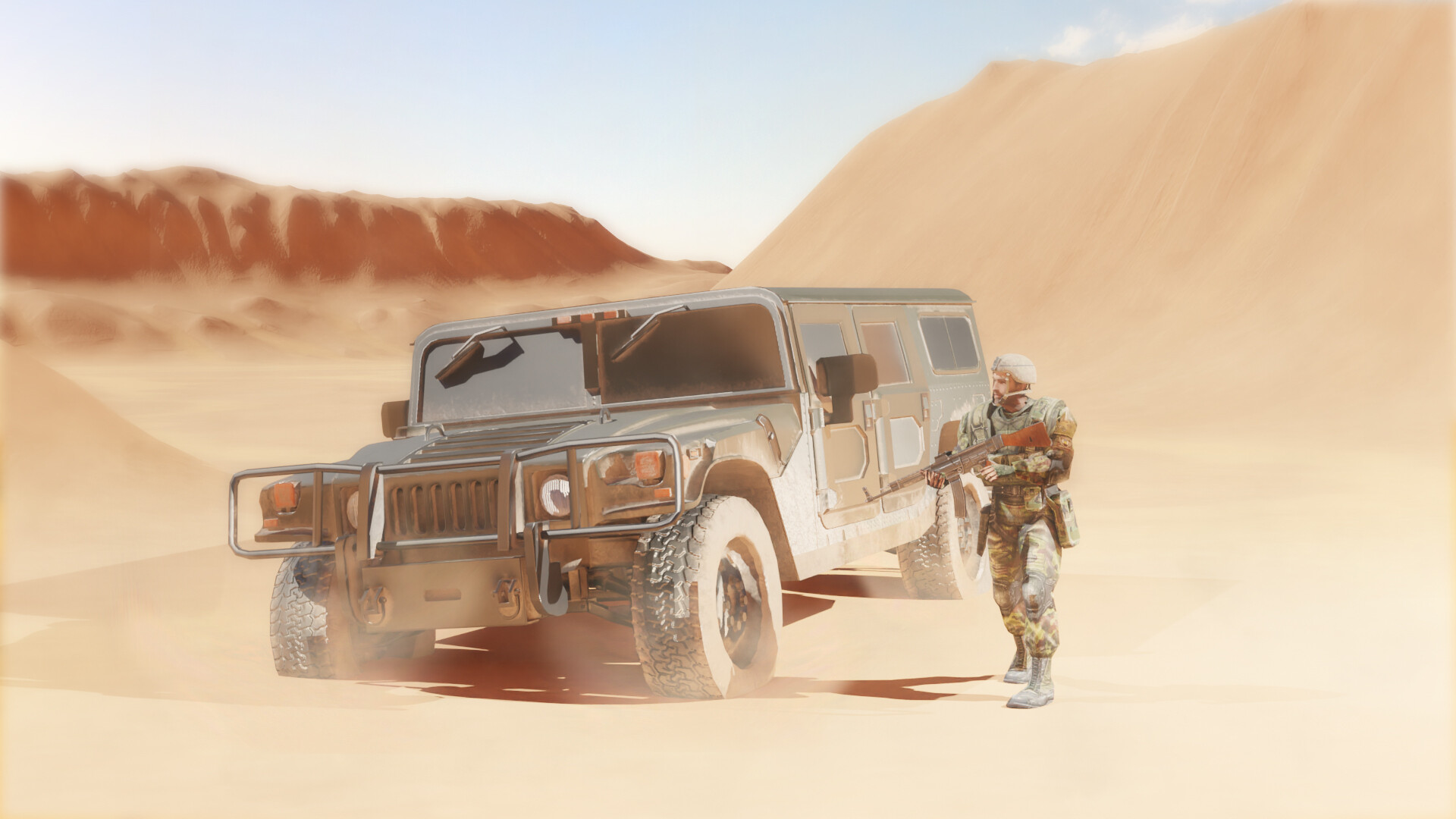 ArtStation - Soldier in the desert