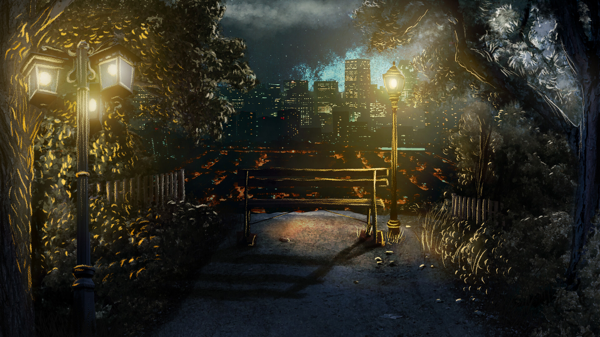 ArtStation - Visual Novel Background Hill