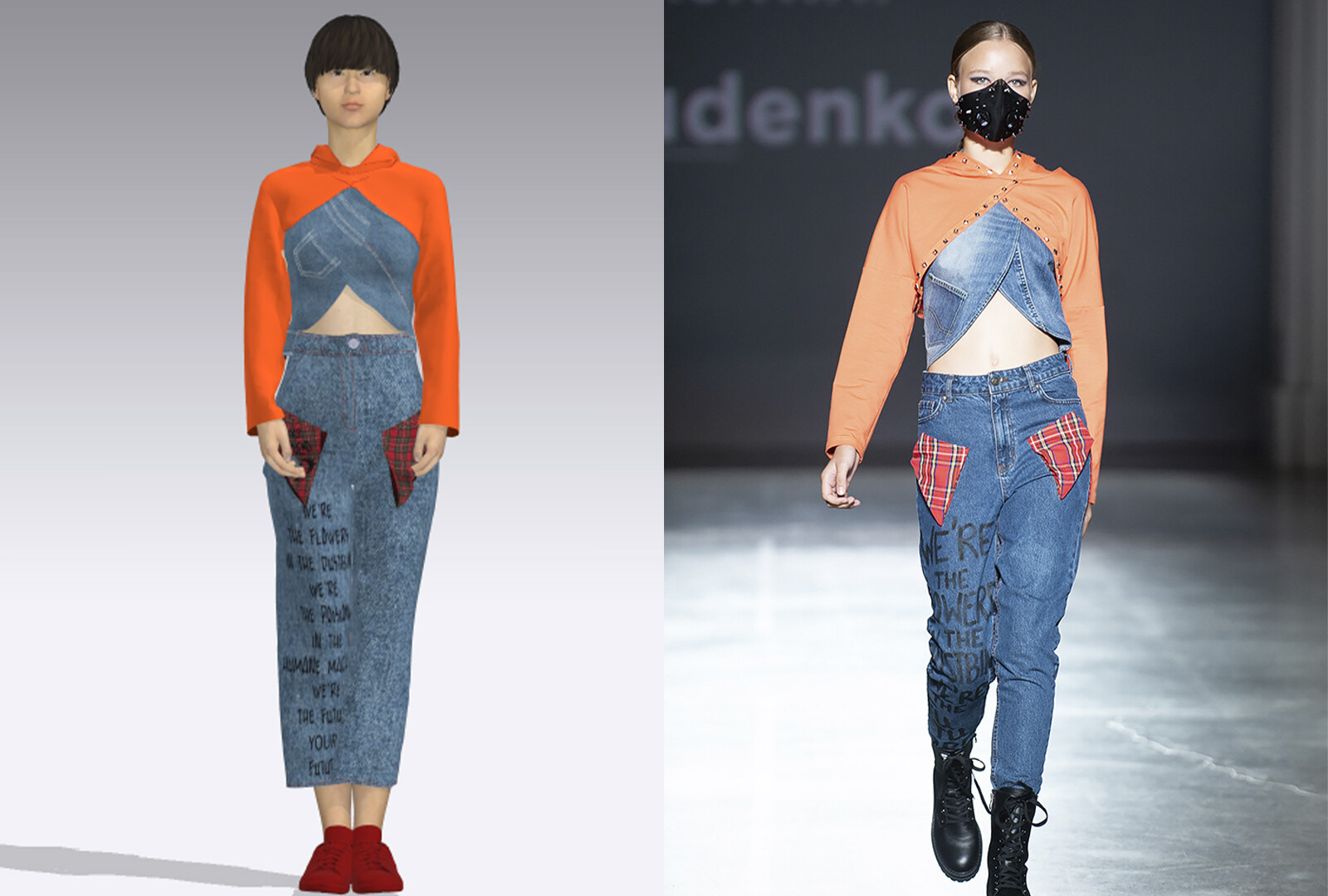 ArtStation - Ukranian fashion week 2020 Look 2, Maria Rudenko