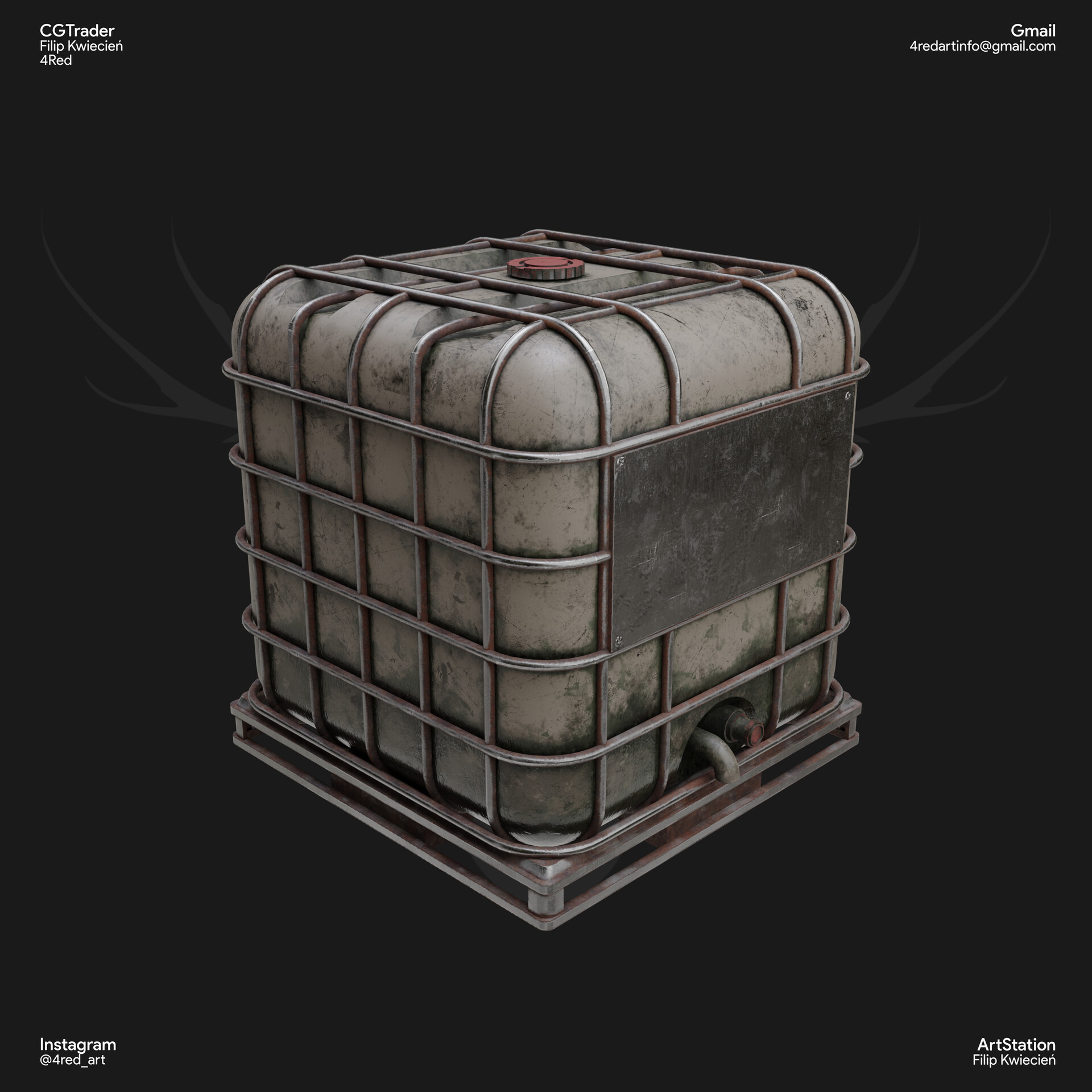 ArtStation - Prop | Pallet Liquid Container