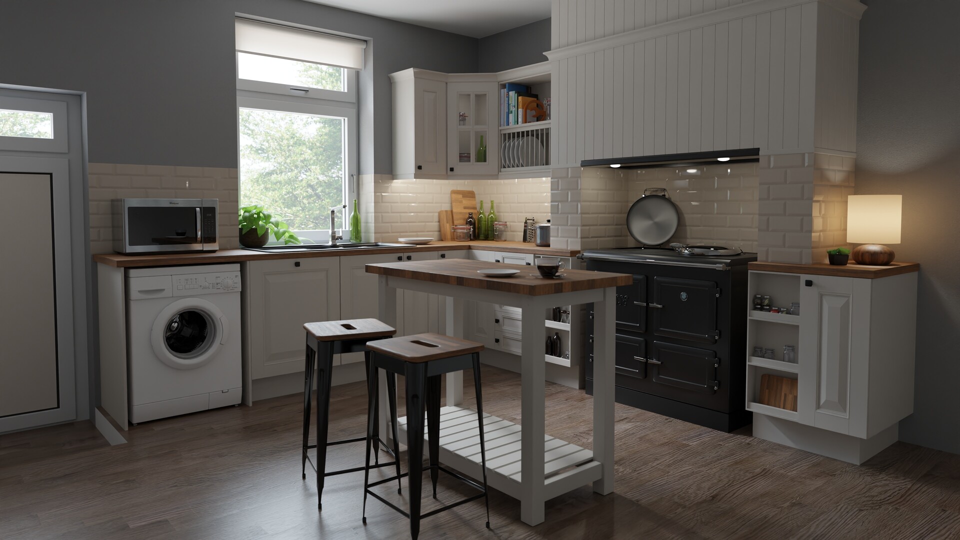 ArtStation - CGI Kitchen interior study.