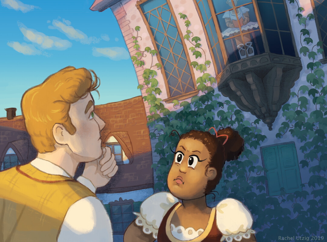 ArtStation - Coppélia - Swanhilda, Franz, and the mystery girl