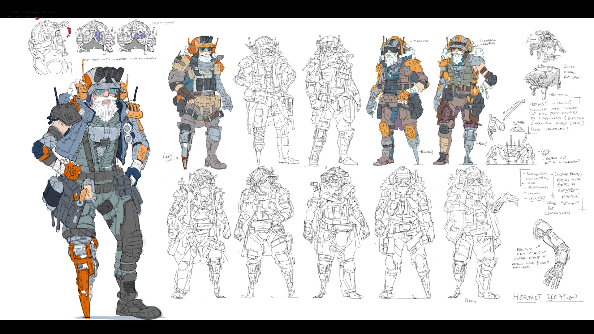 ArtStation - Apex Legends Fan Character Design Idea - Hermit