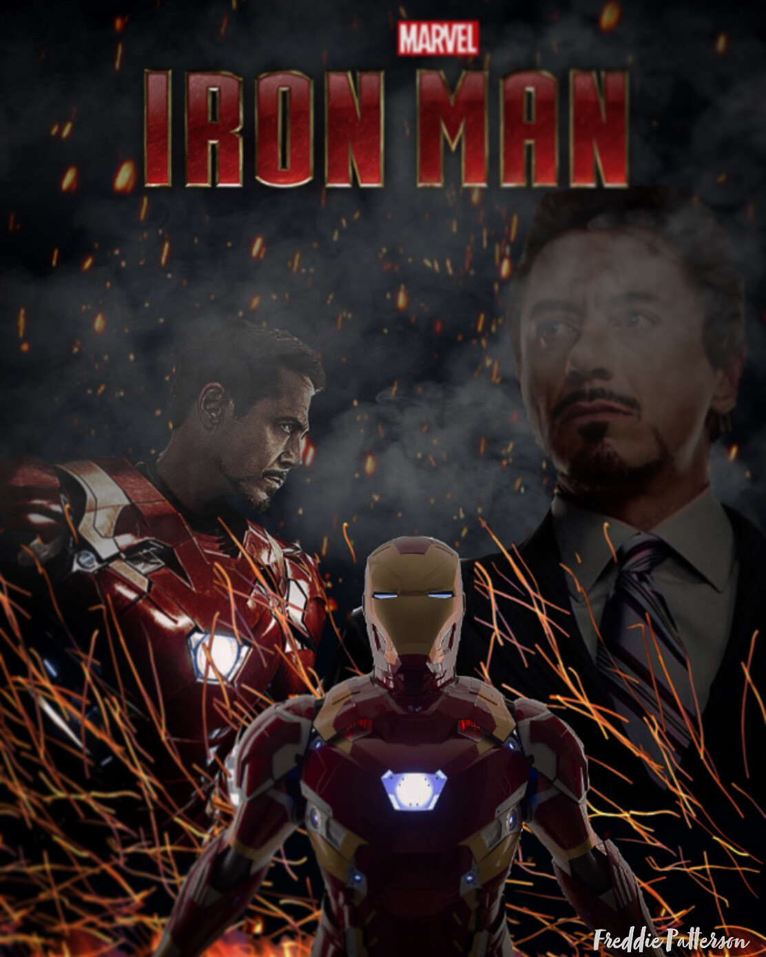 ArtStation - Iron man inspired poster