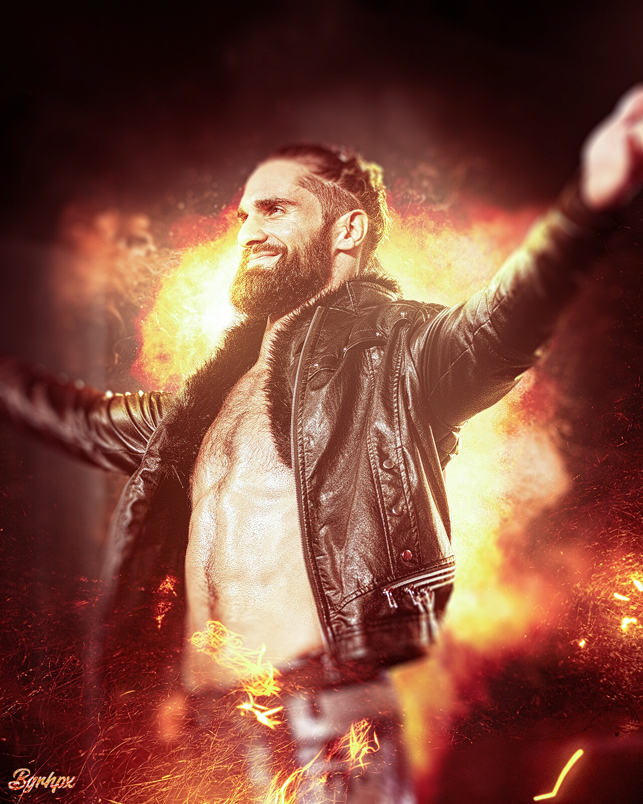 ArtStation - Seth Rollins Fan Art