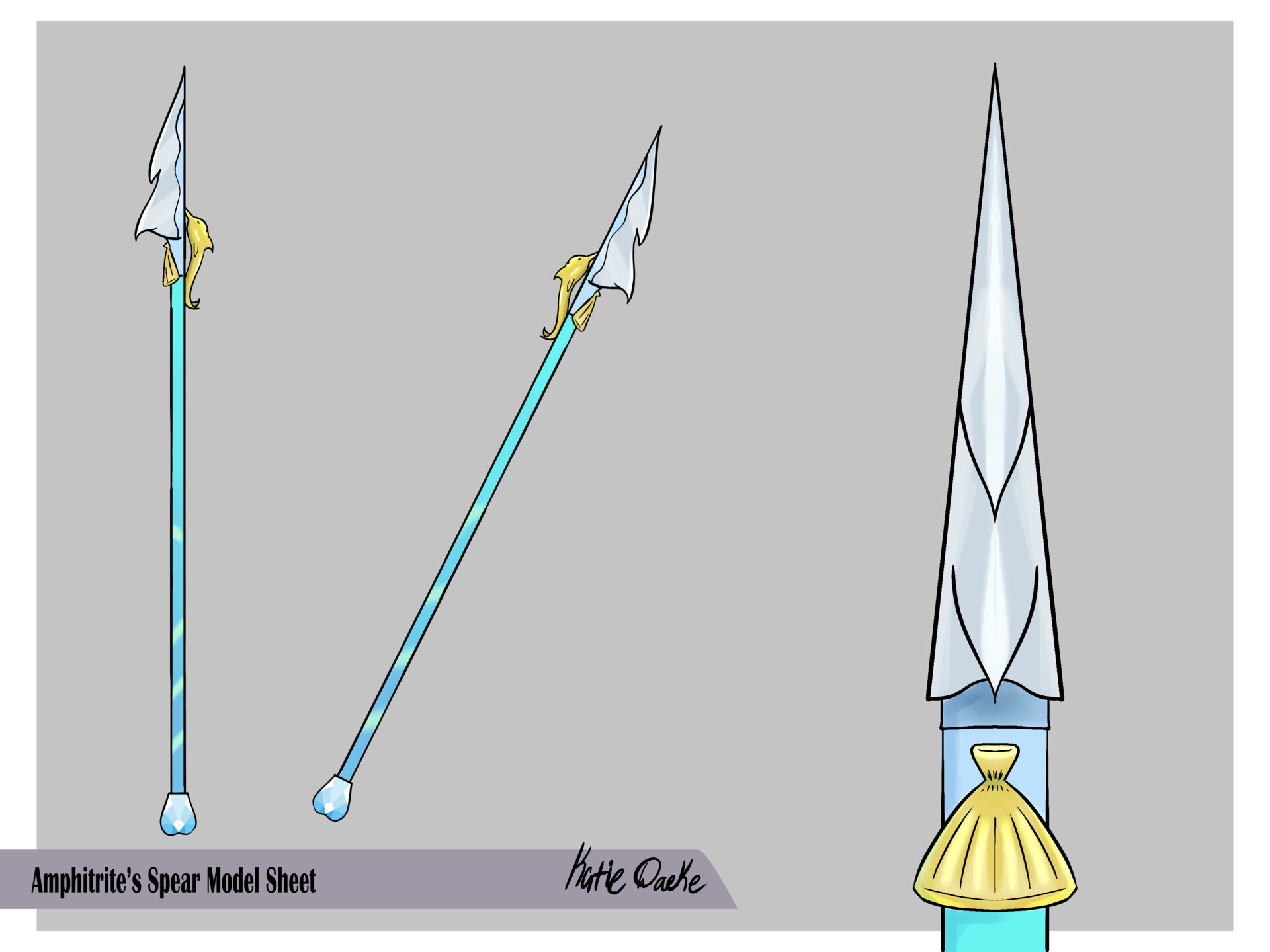 ArtStation - Amphitrite's Spear - Prop Design