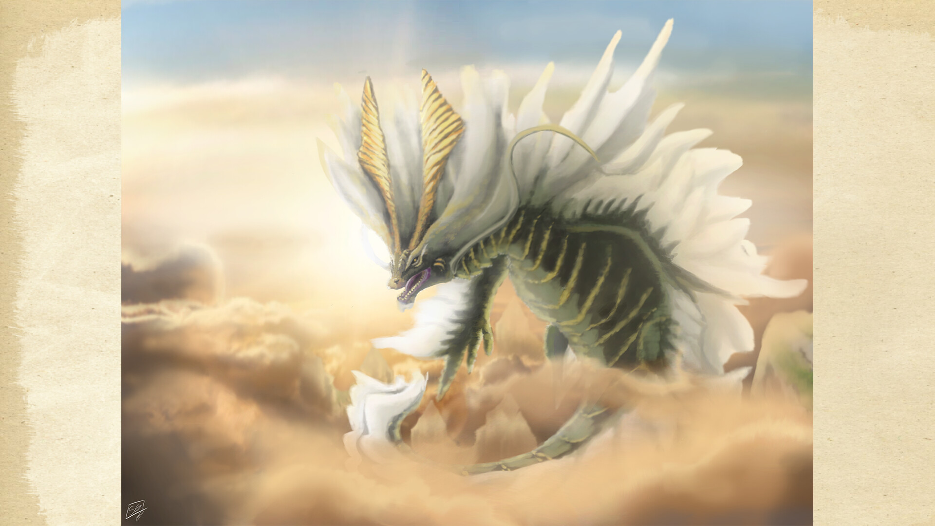 ArtStation - Amatsu the looming calamity