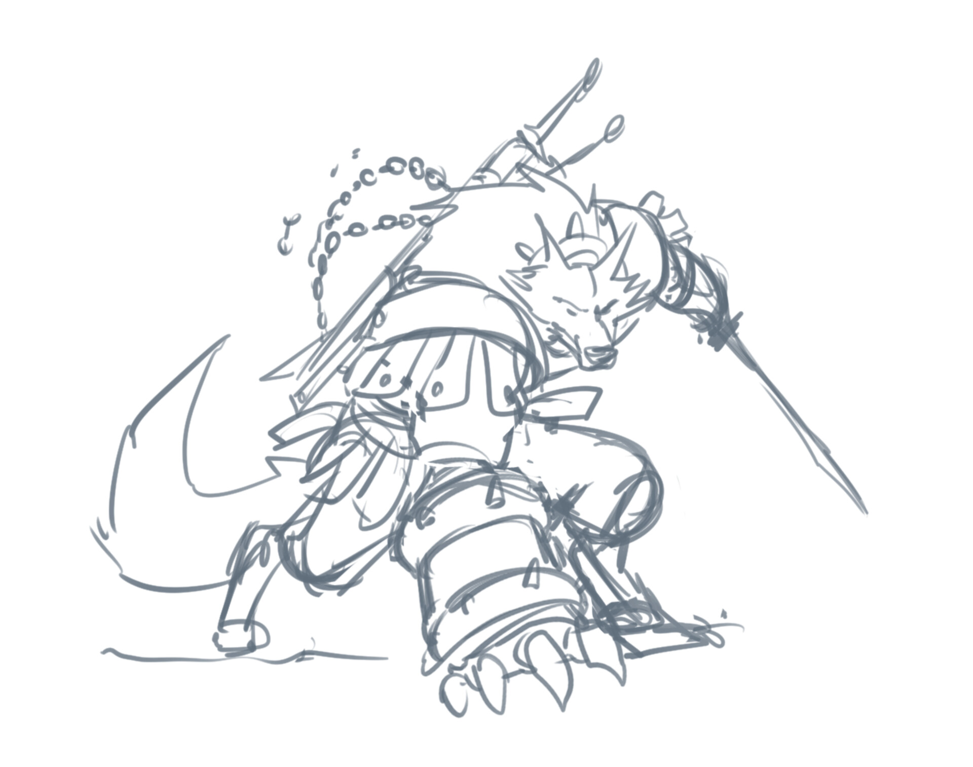 Bone Dust - Wolf fighter Yamek