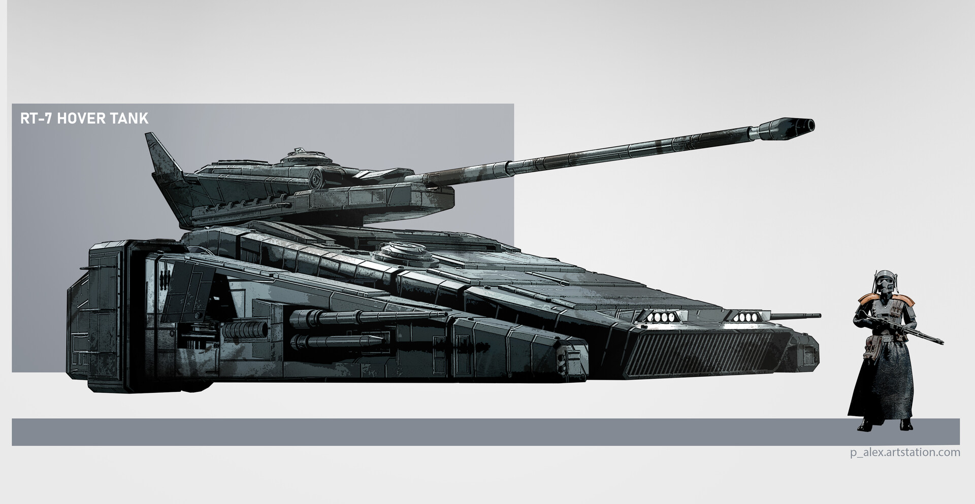 Futuristic Hover Tank