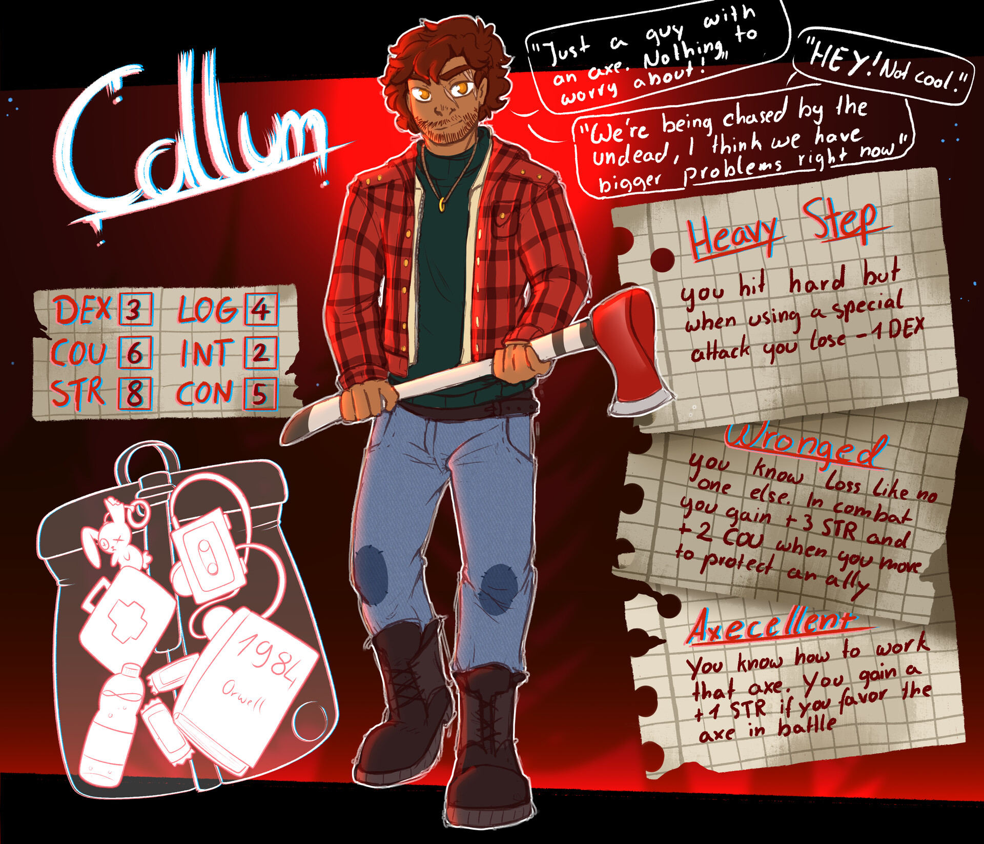 ArtStation - Zombie AU reference: Callum