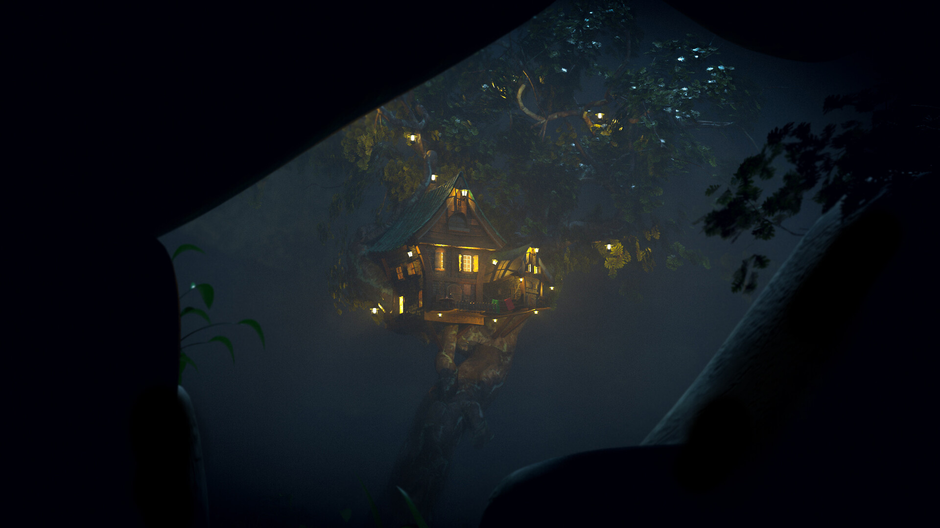 ArtStation - Fantasy Tree House