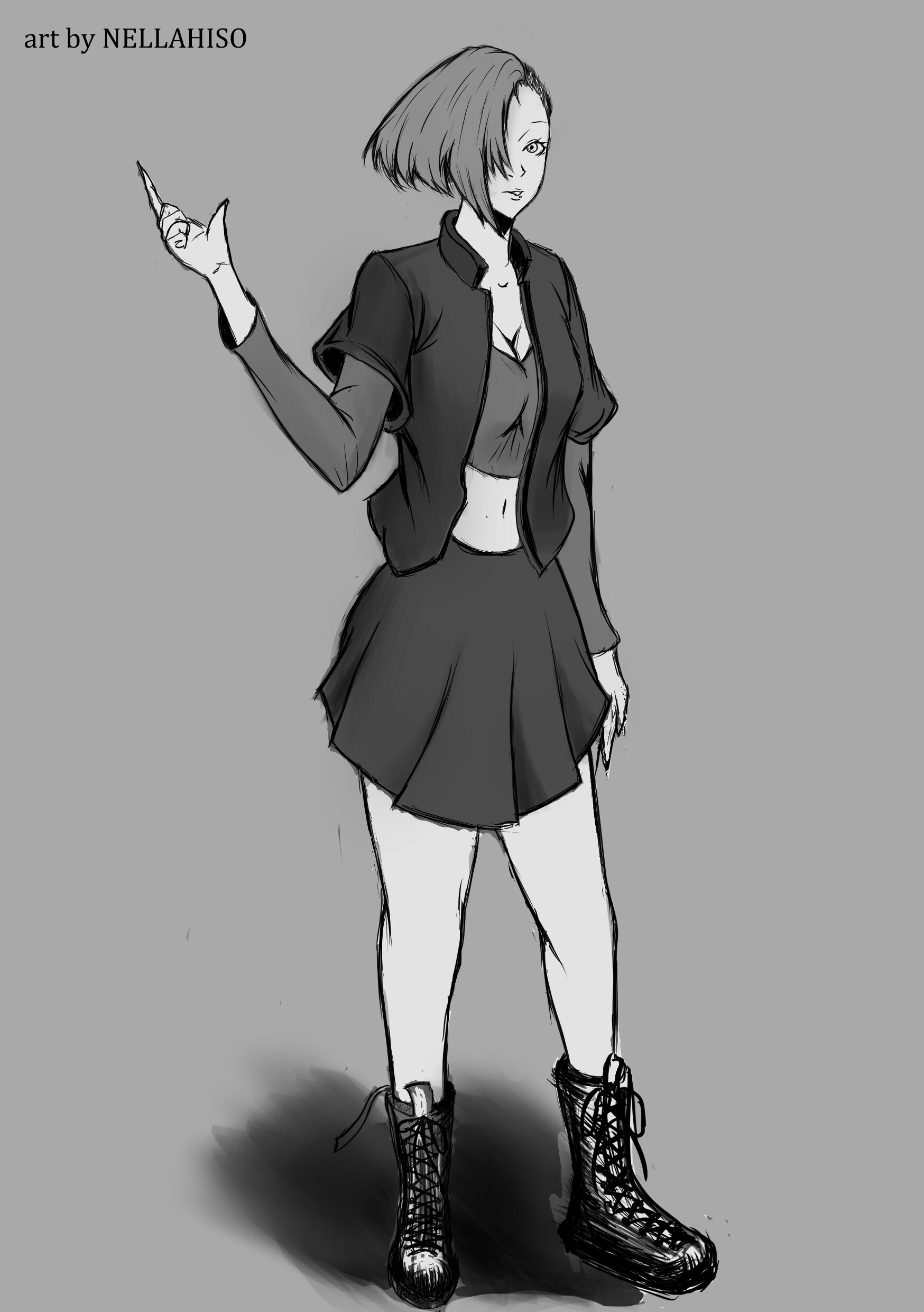 ArtStation - Soft-punk girl design