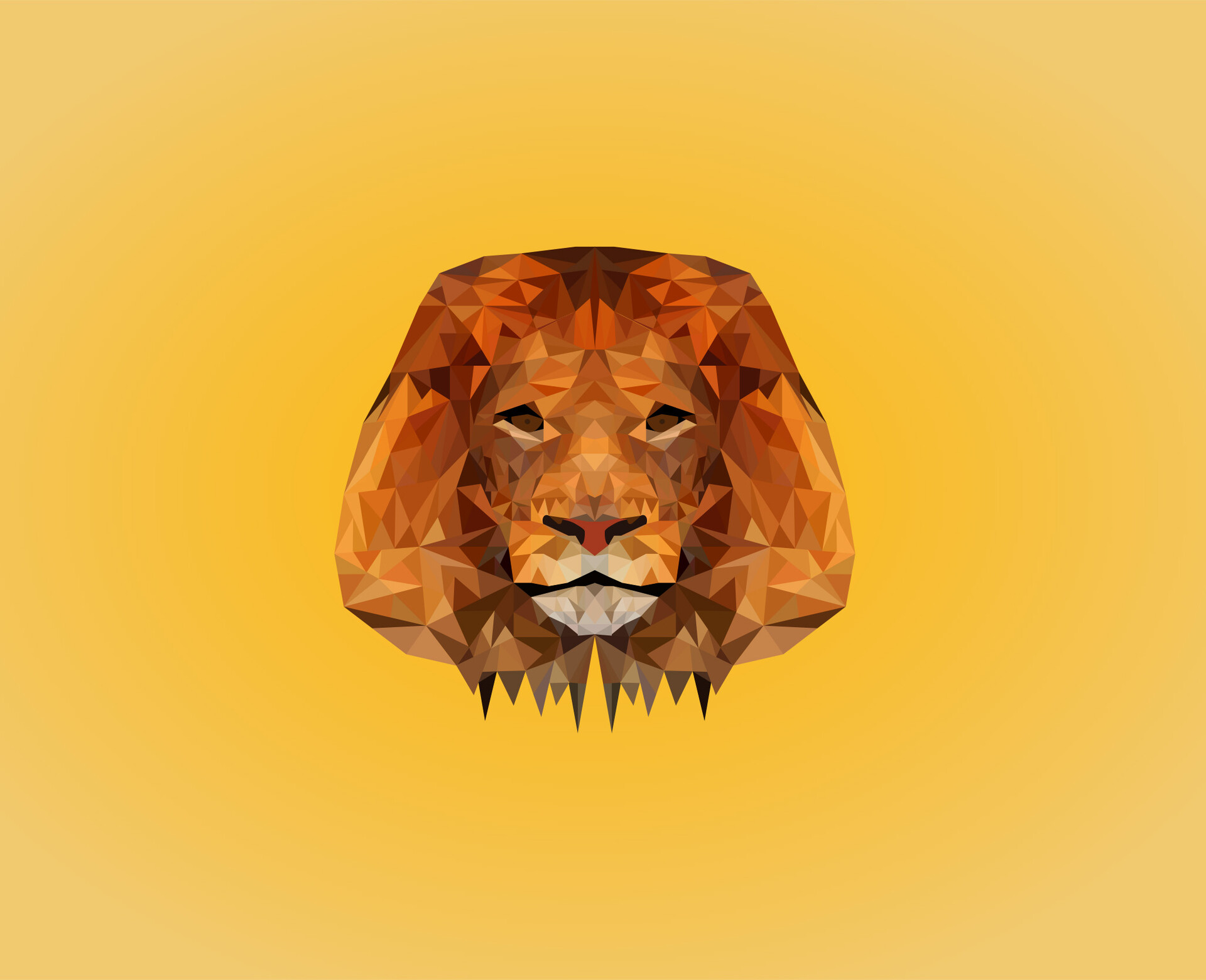 ArtStation - Lion triangle art