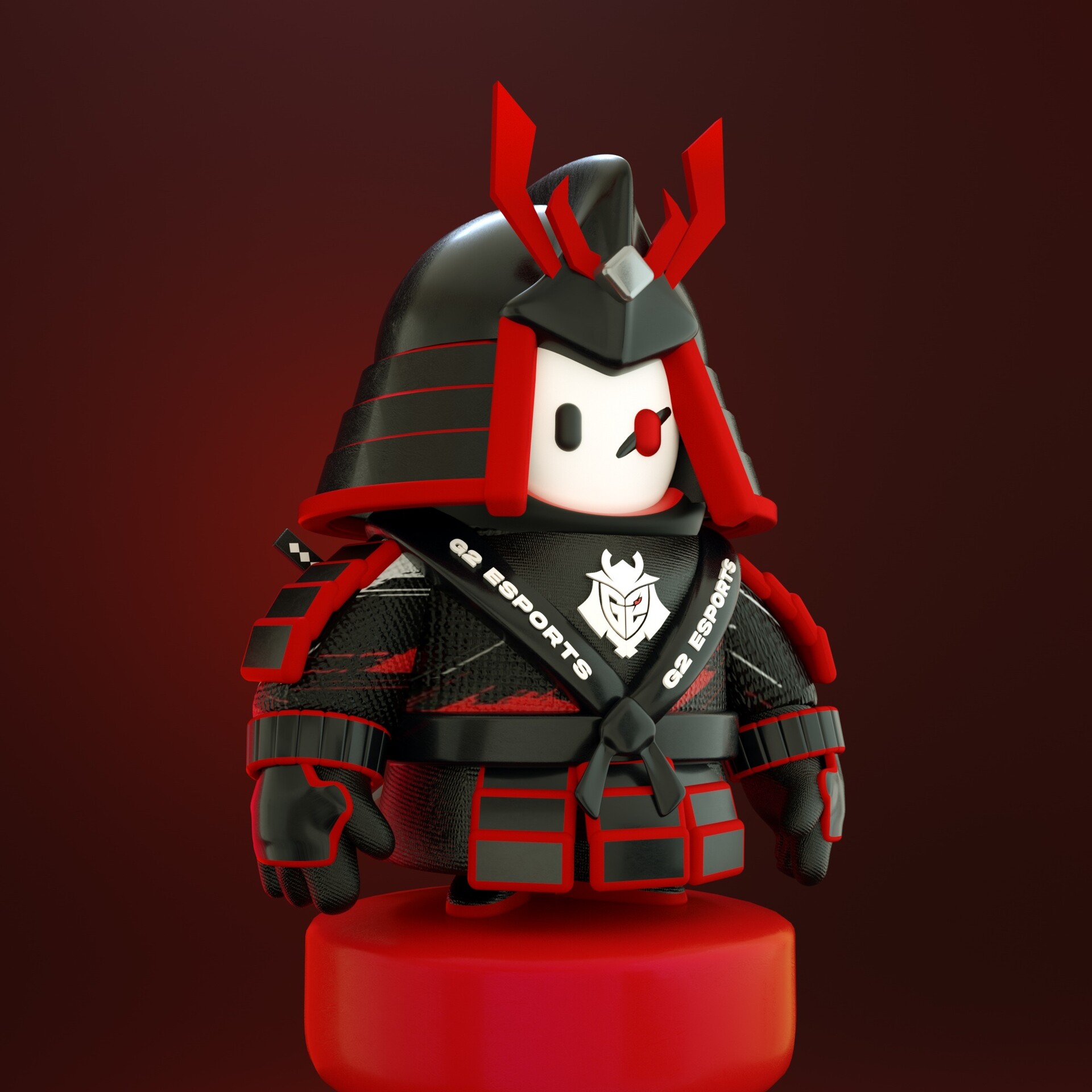 ArtStation - G2 Esports Samurai Skin - Fall Guys