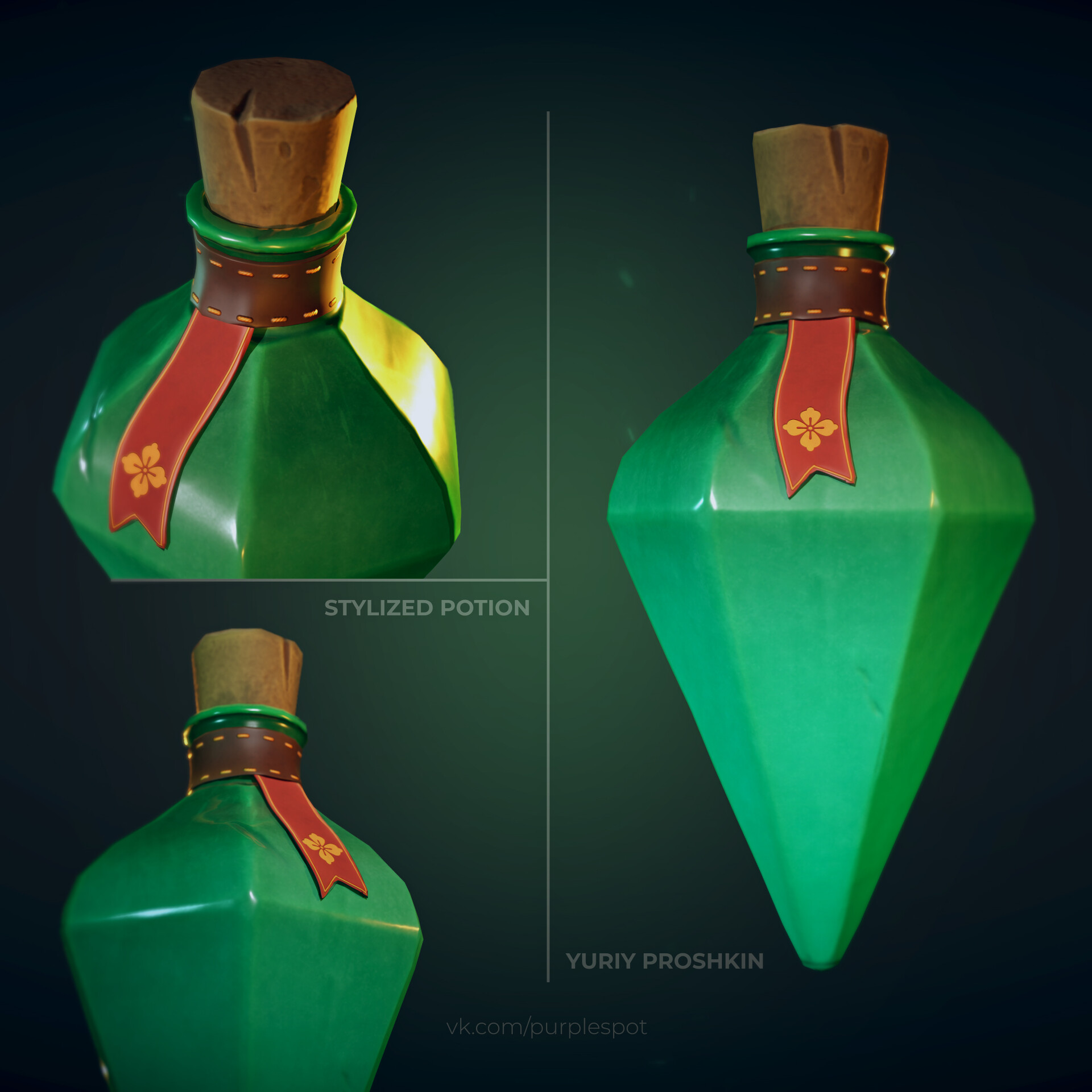 ArtStation - Stylized potion