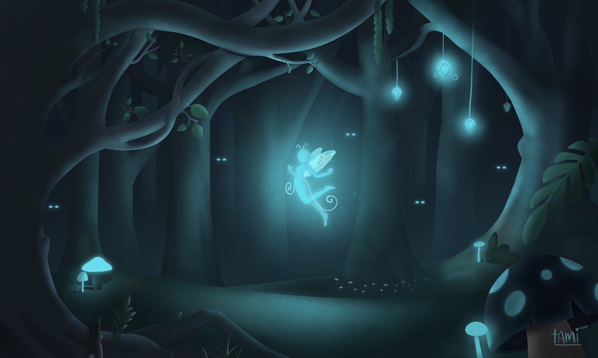 ArtStation - "Into the Pixie Realm" Environment Illustration