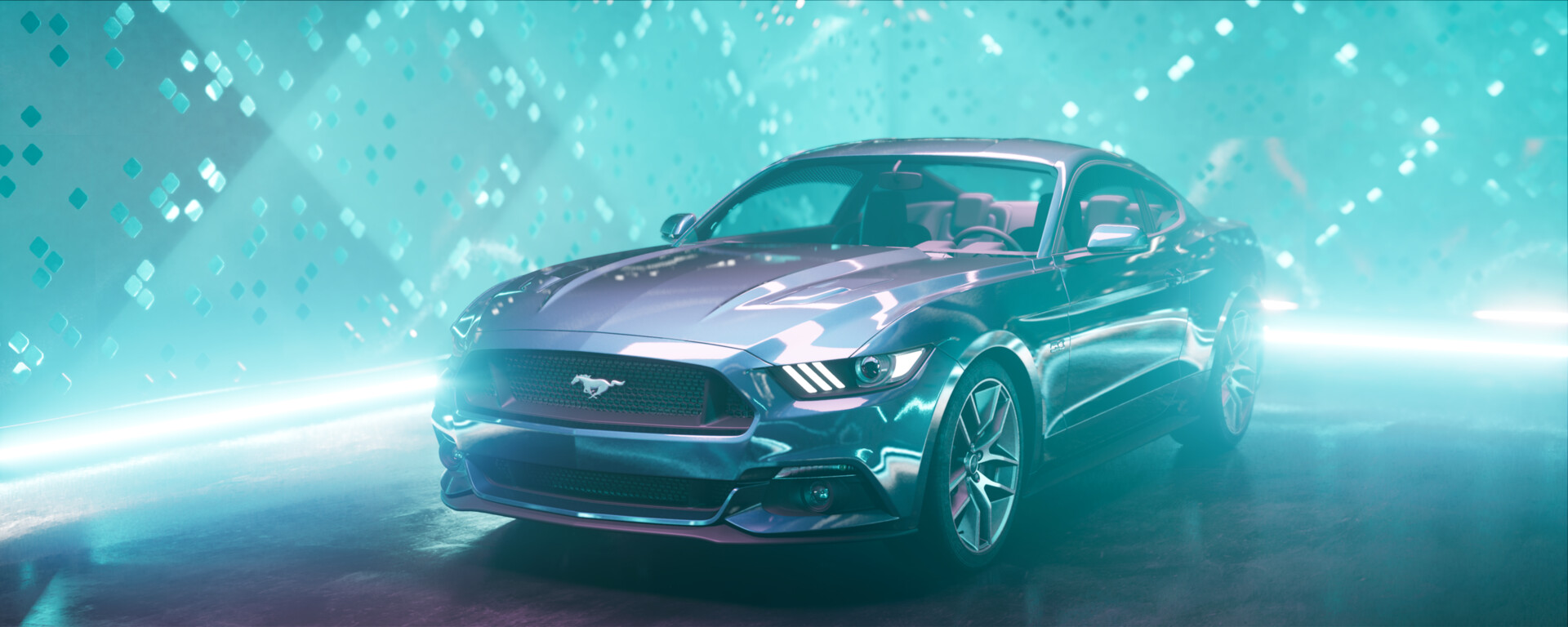 ArtStation - Ford Mustang test
