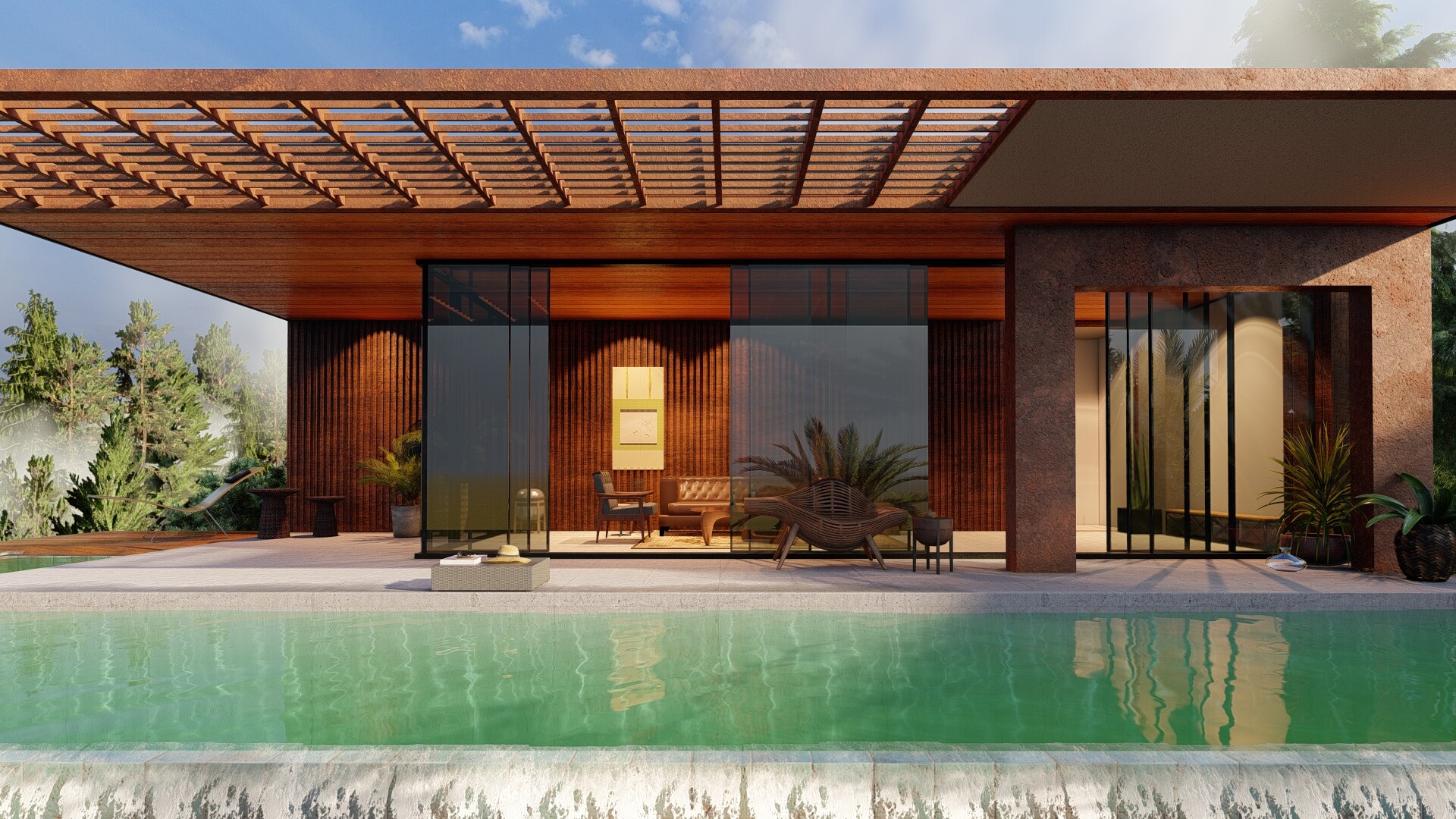 ArtStation - External Pool House