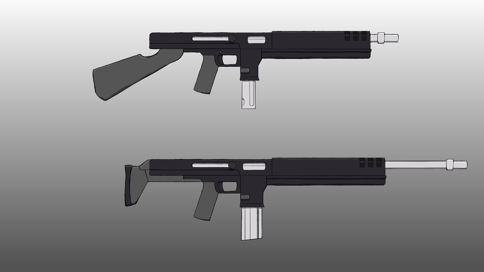Hironori Liang - Modernised Thompson SMG