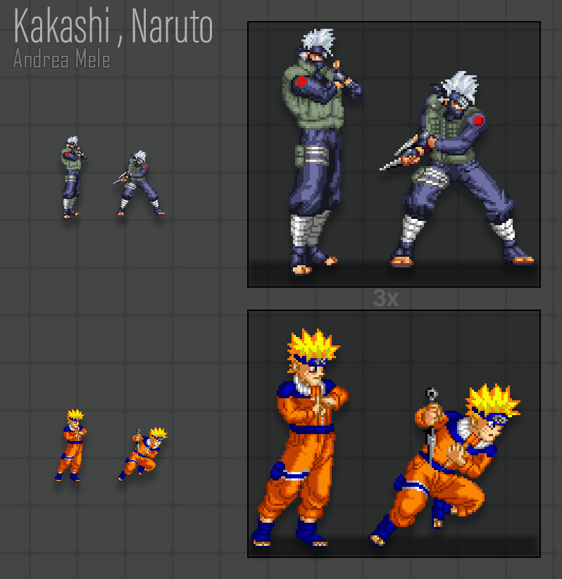 ArtStation - Naruto & Kakashi