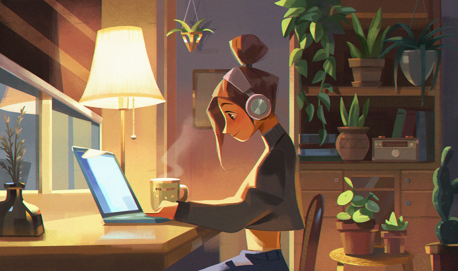 A Quiet Night in by Hyuna Lee : r/ImaginarySliceOfLife