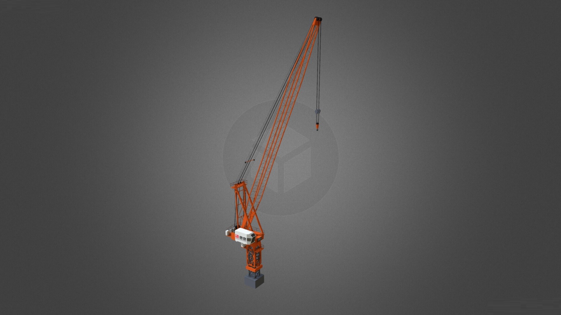ArtStation - Low poly Japanese tower crane JCL-500nk