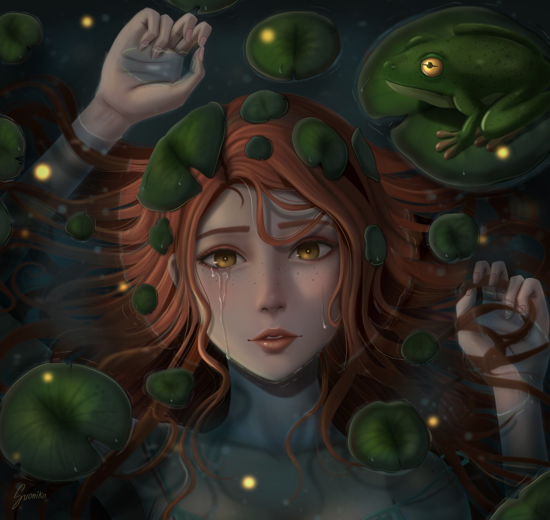 ArtStation - pond girl