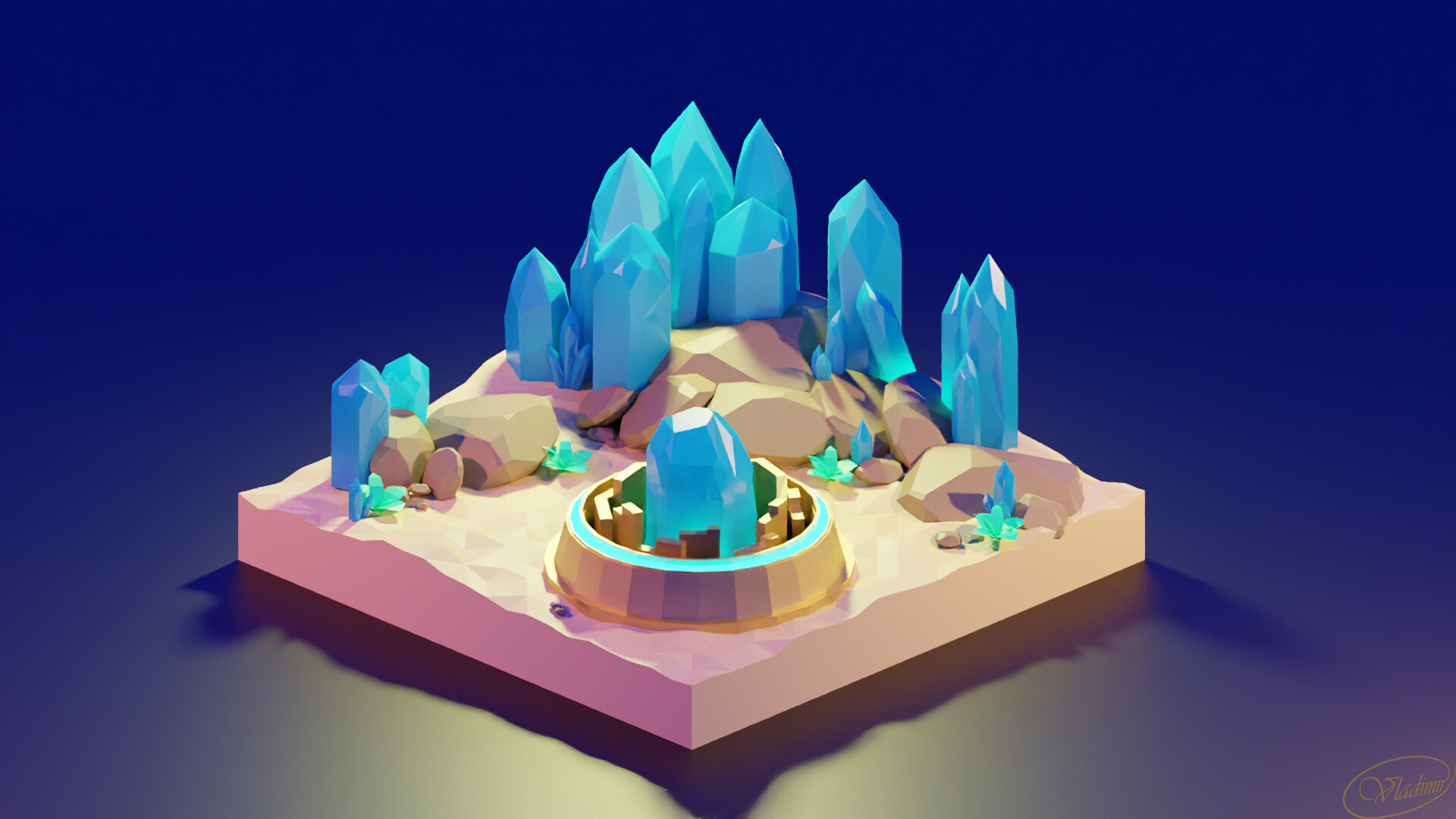 ArtStation - Crystal Desert