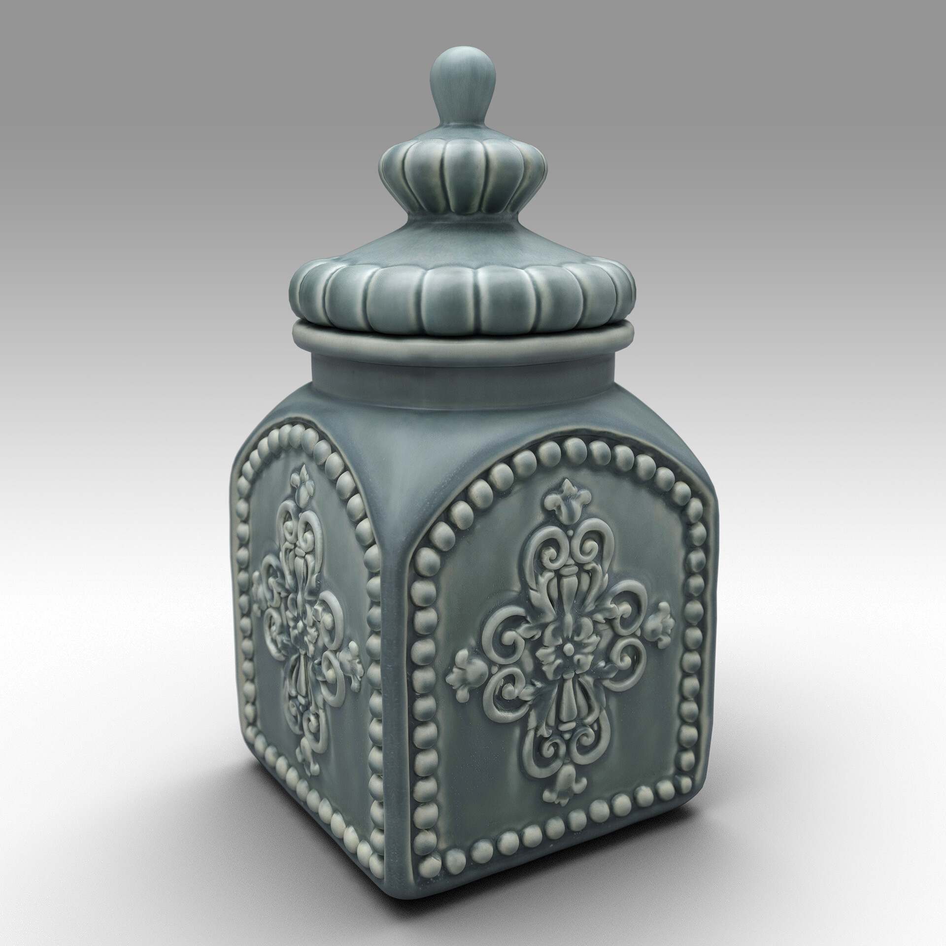 ArtStation - Ceramic decorative canister ( Jar )
