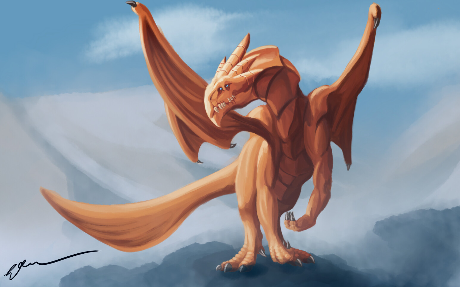 ArtStation - Dragon - Redrawing old Art